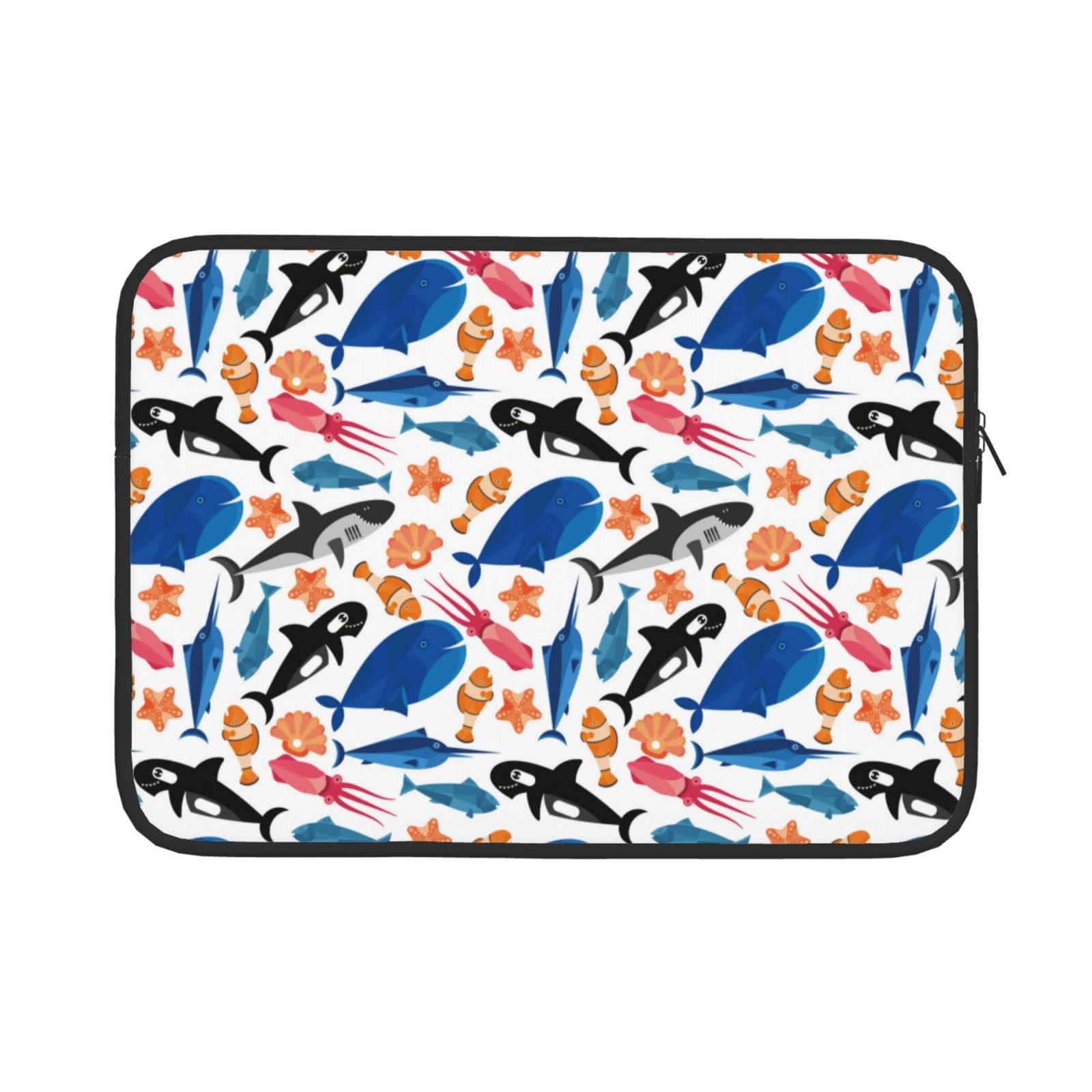 Bingfone Cute Sea Animals Laptop Sleeve Case 13 inch , 360° Protective ...