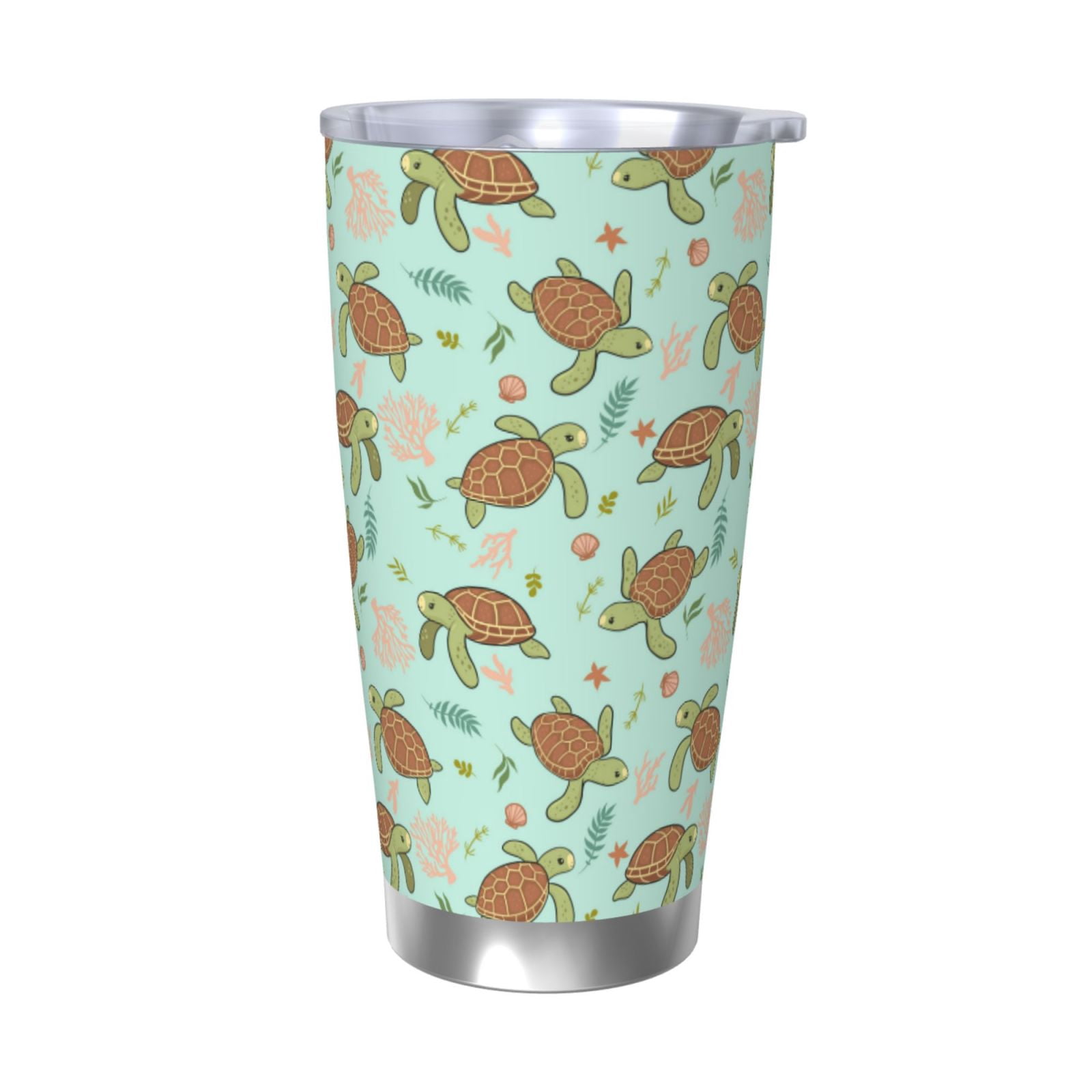 Bingfone Cute Sea Turtles for 20 Oz Stainless Steel Travel Mug Double ...