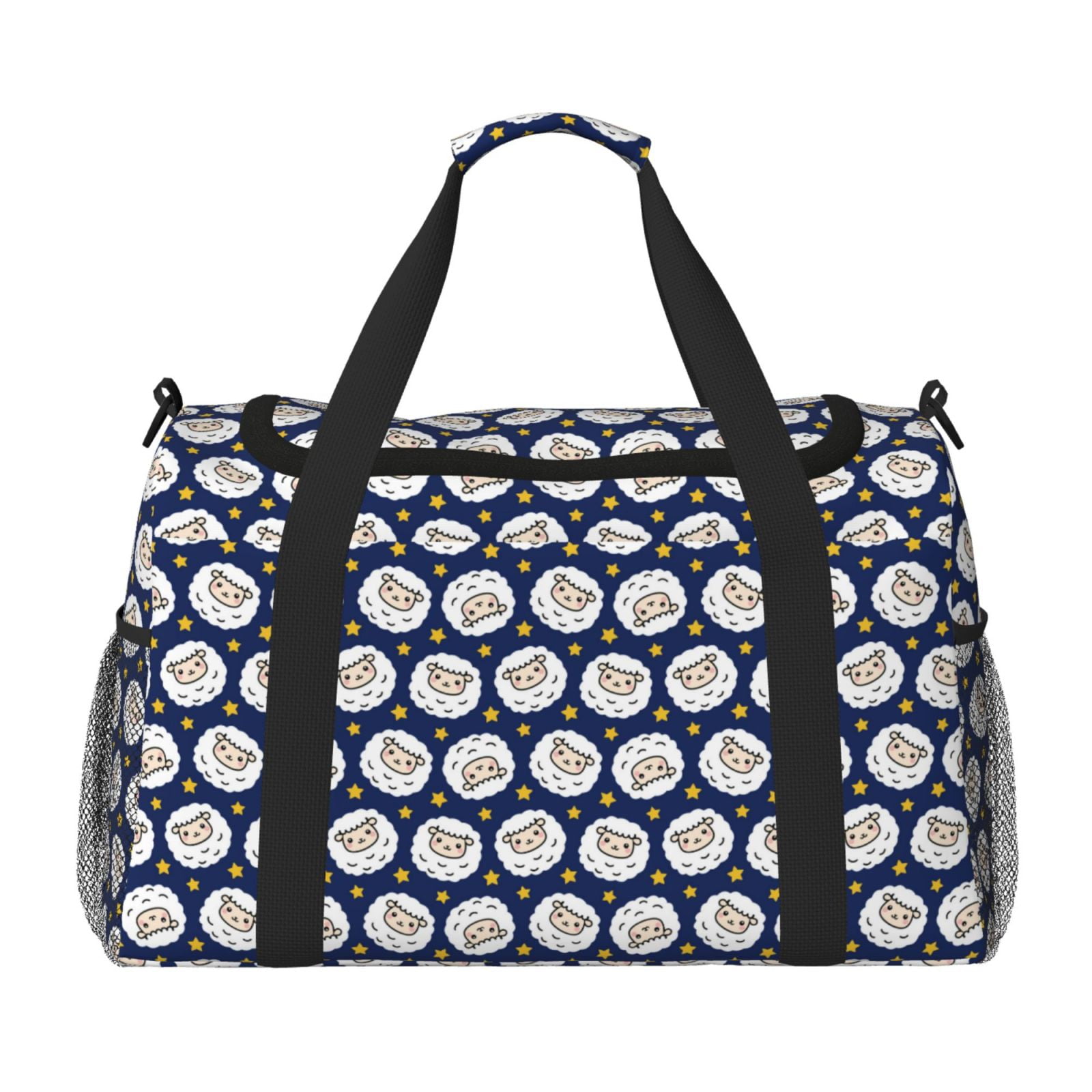 Bingfone Cute Sheep With Star Print Travel Duffel Tote Bag,Waterproof ...