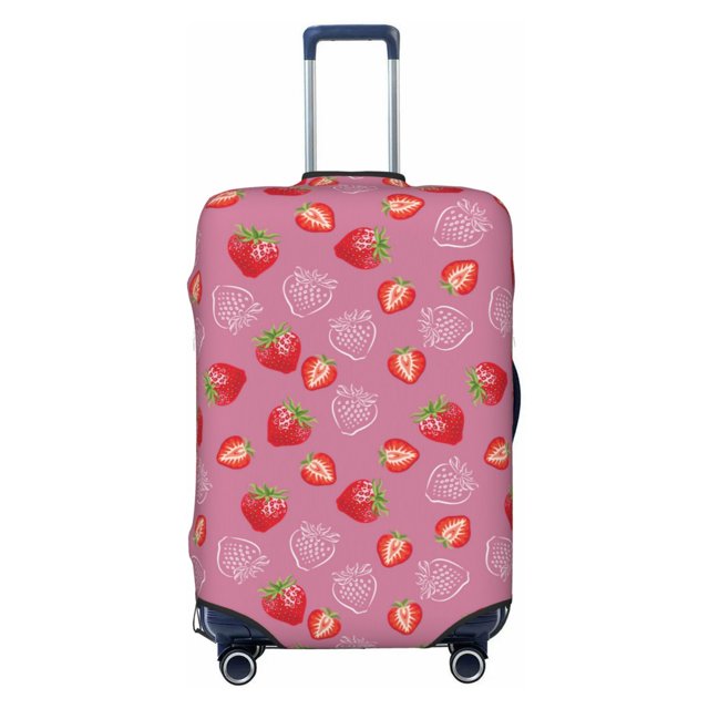 Bingfone Cute Strawberry Luggage Cover Washable Suitcase Cover ...