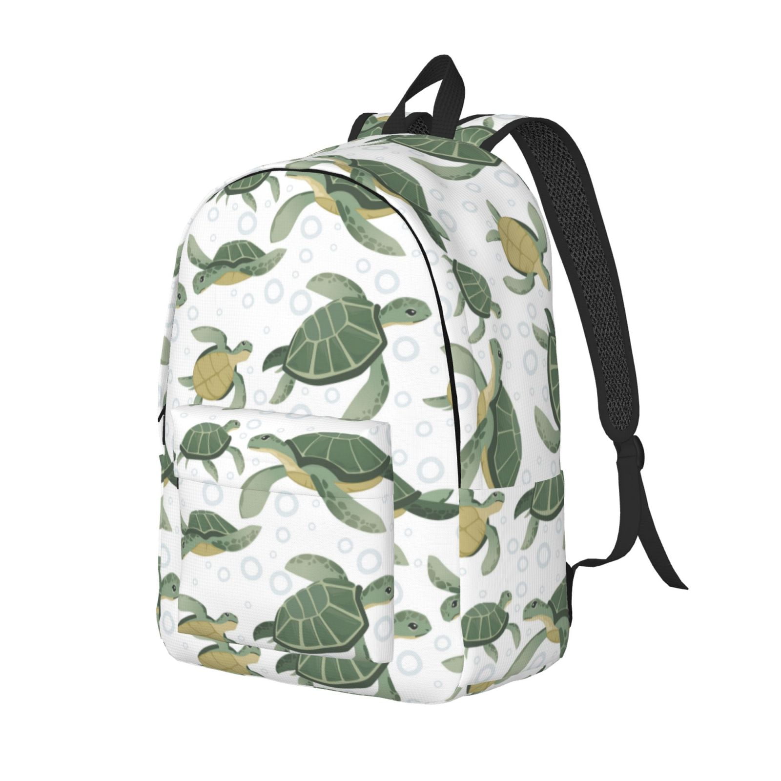Bingfone Cute Turtle Print Canvas College Laptop Backpack, Large ...