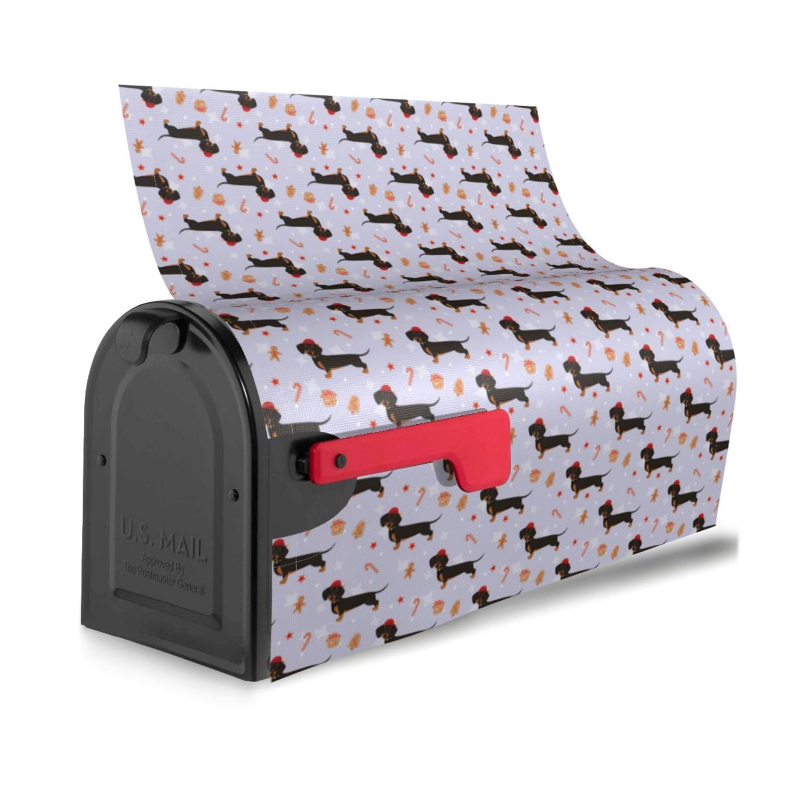 Bingfone Dachshund Dog Magnetic Mailbox Cover Standard Size for Garden ...