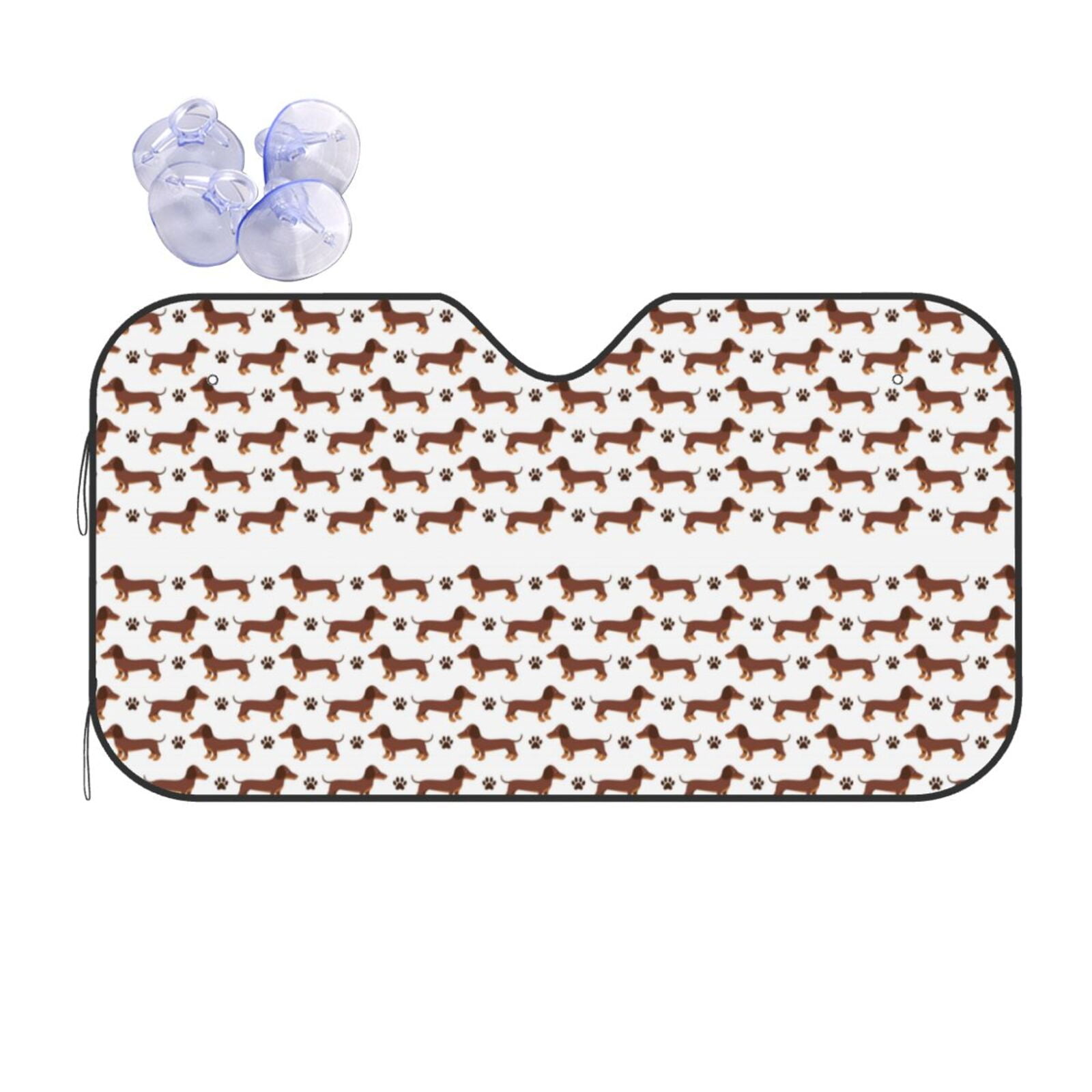 Bingfone Dachshund Dog Puppy Car Windshield Sun Shade Protector Keep ...