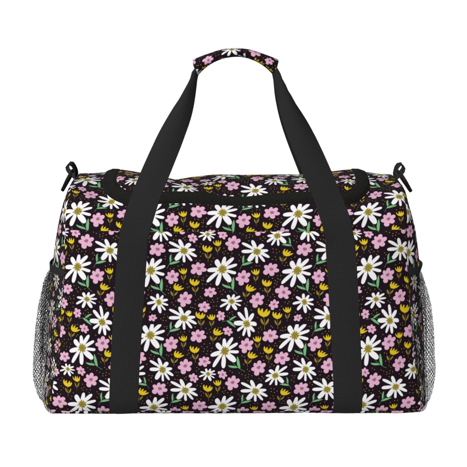 Bingfone Daisies Flowers Print Travel Duffel Tote Bag,Waterproof ...