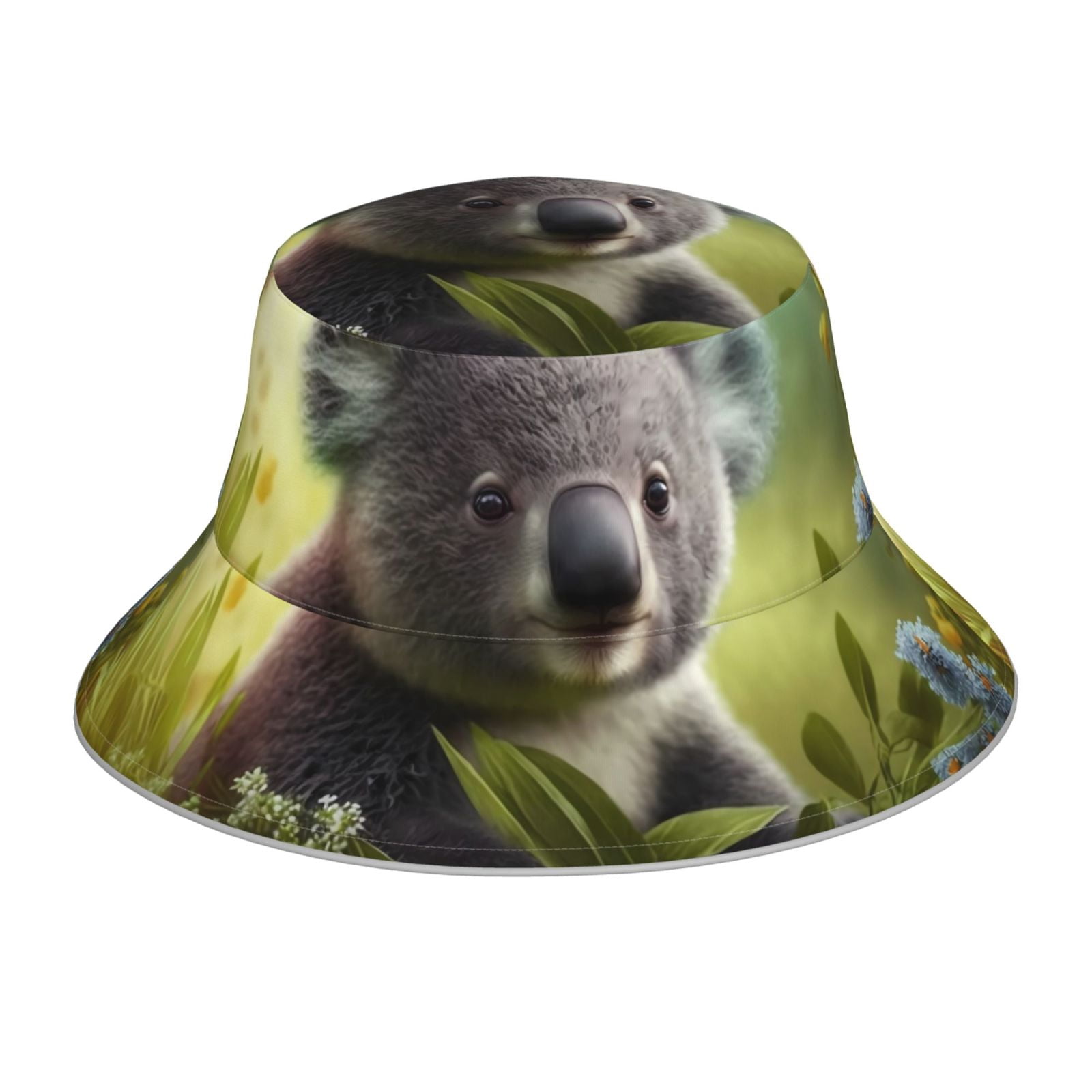 Bingfone Daisy Koala Bucket Hat for Men Women,Packable Reversible ...