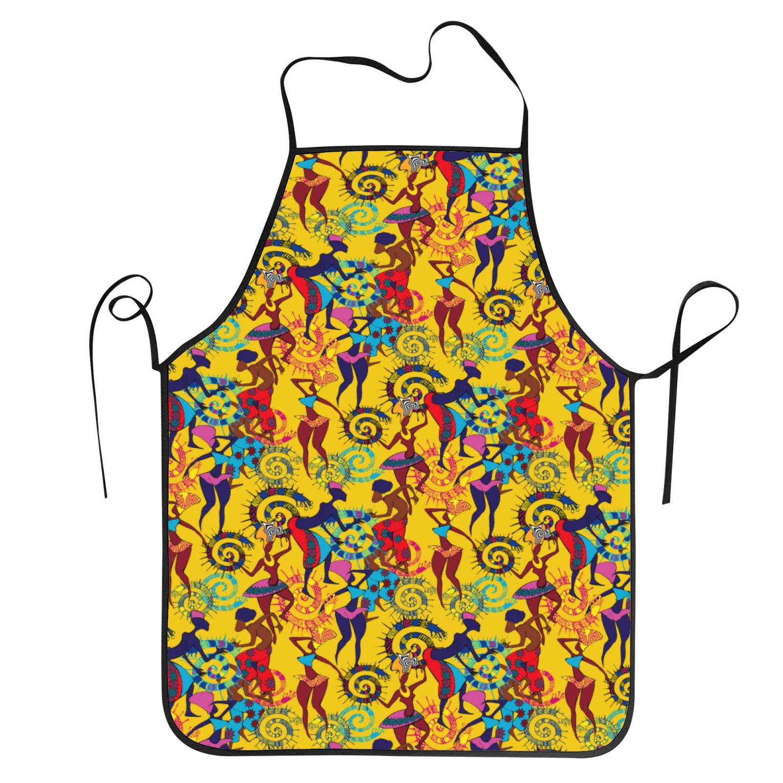 Bingfone Dancing African Women for Tie-up Apron, Unisex Waterproof and ...