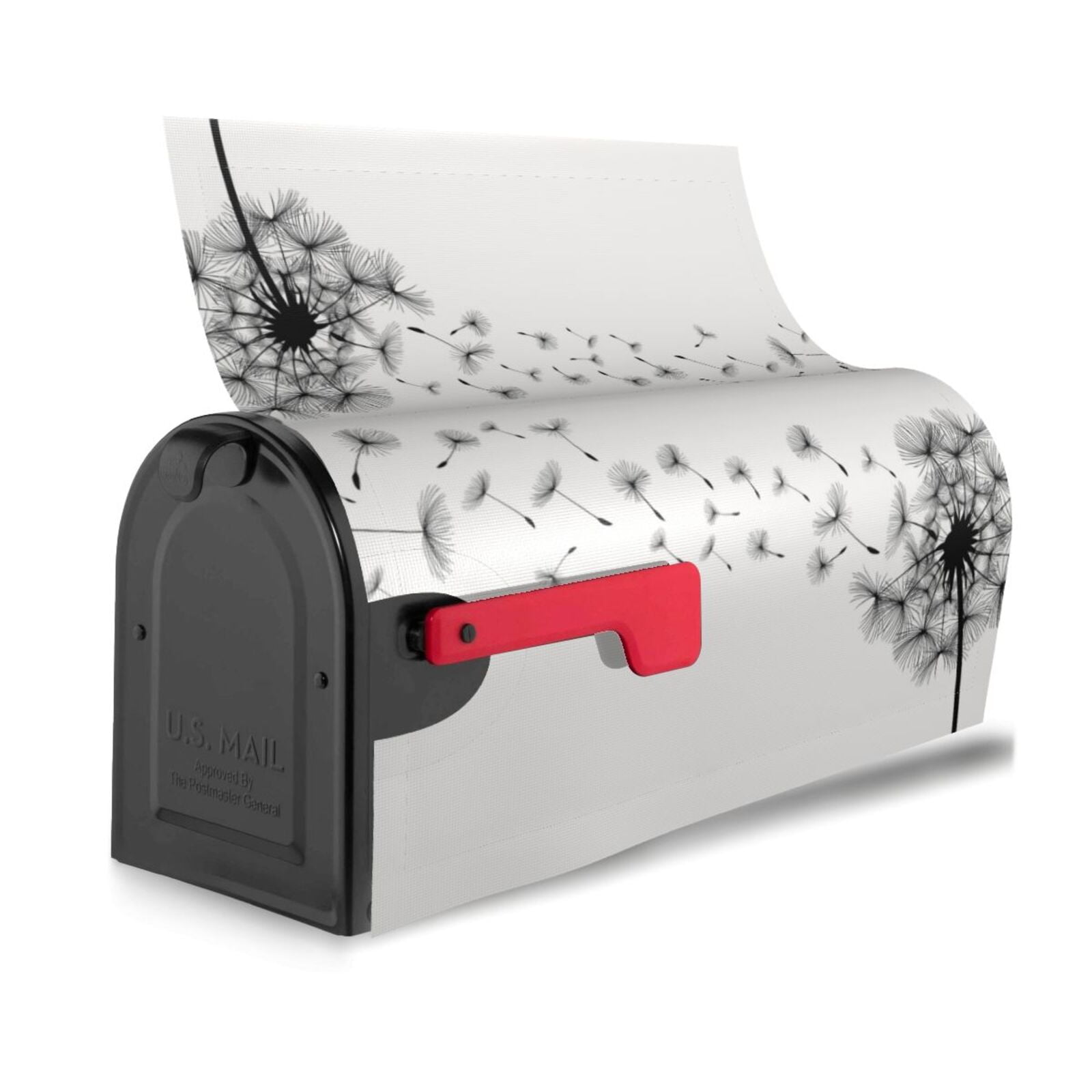 Bingfone Dandelion Blowing In The Wind Magnetic Mailbox Cover Standard ...