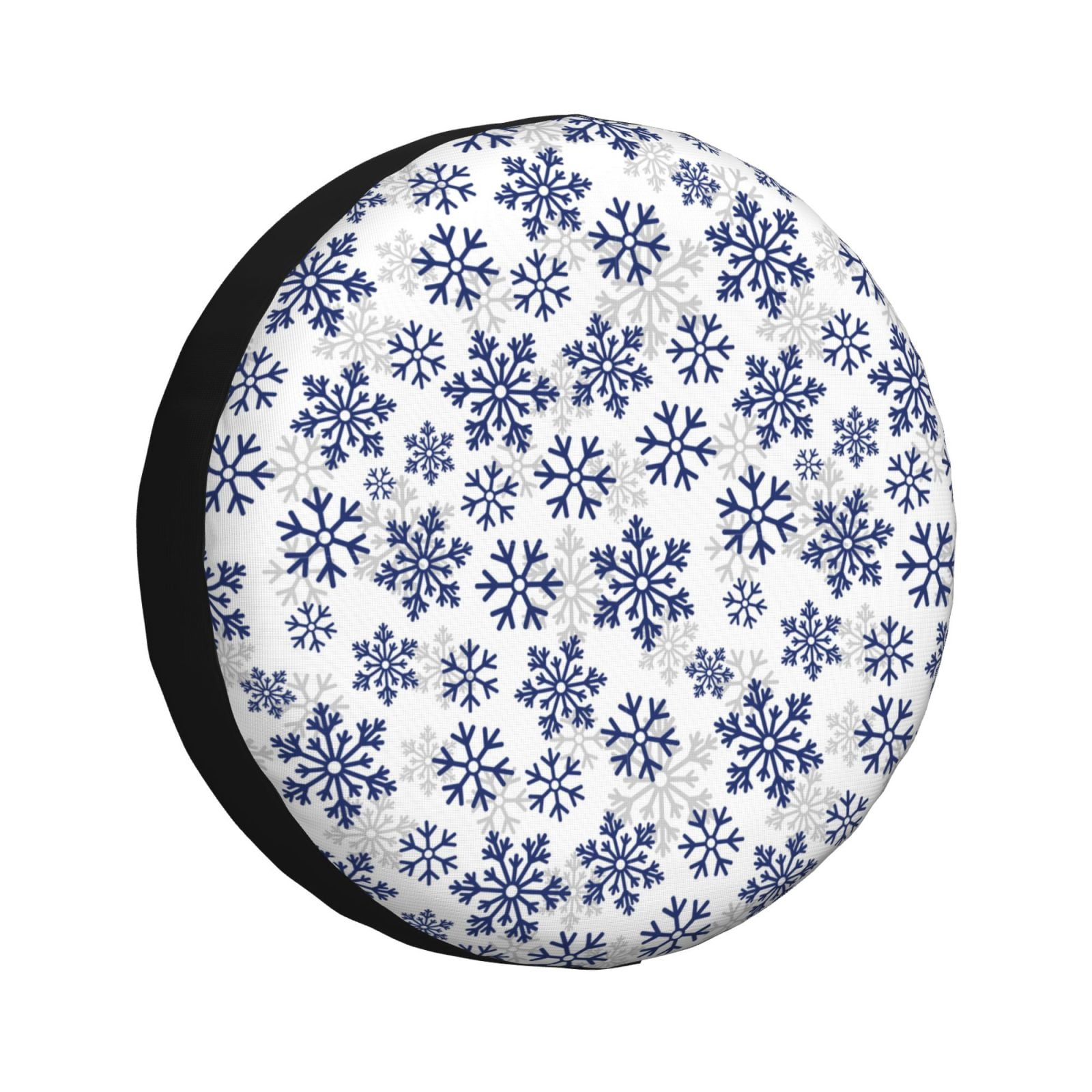 Bingfone Dark Blue Snowflakes Spare Tire Cover Weatherproof Universal ...