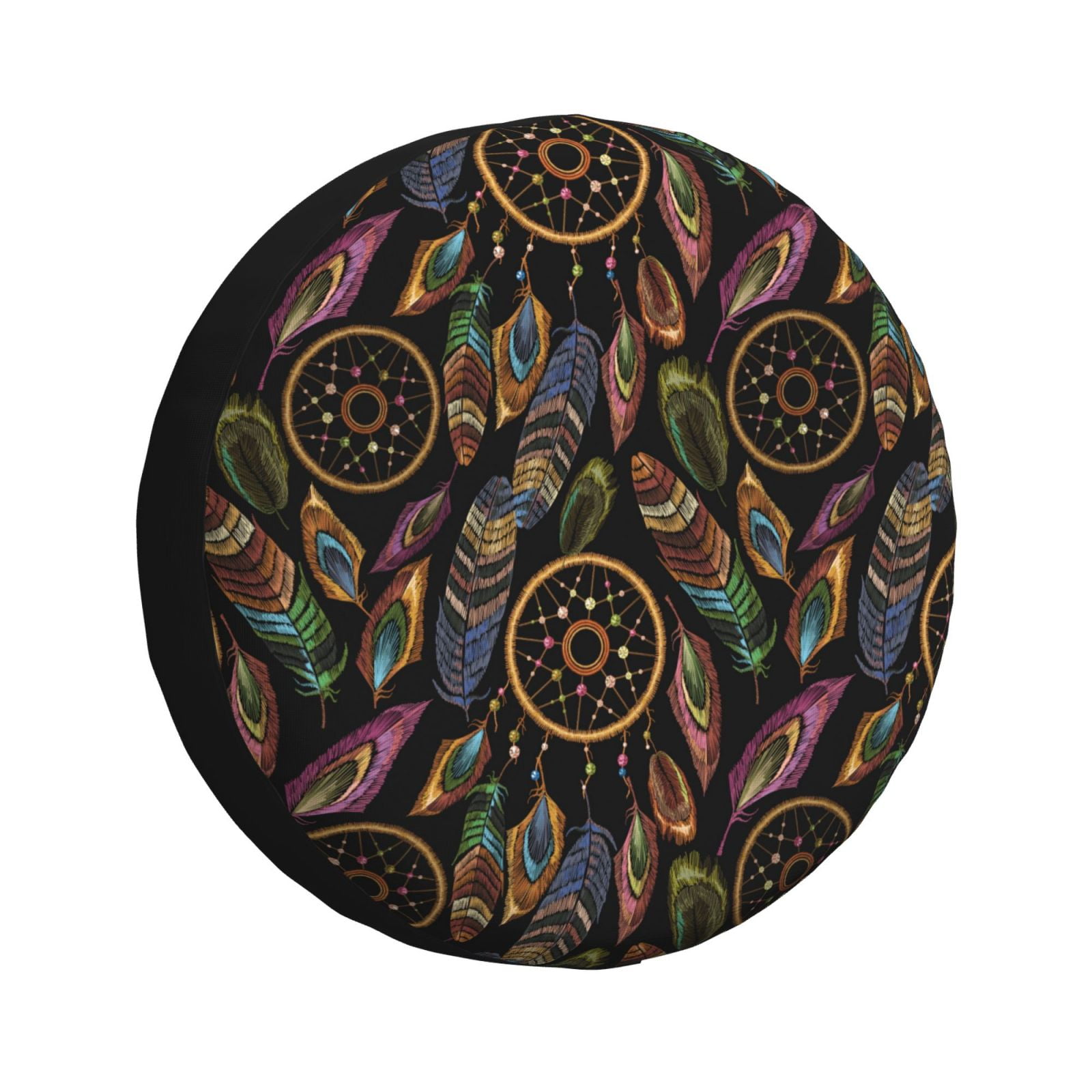 Bingfone Decorative Feathers Spare Tire Cover Weatherproof Universal ...