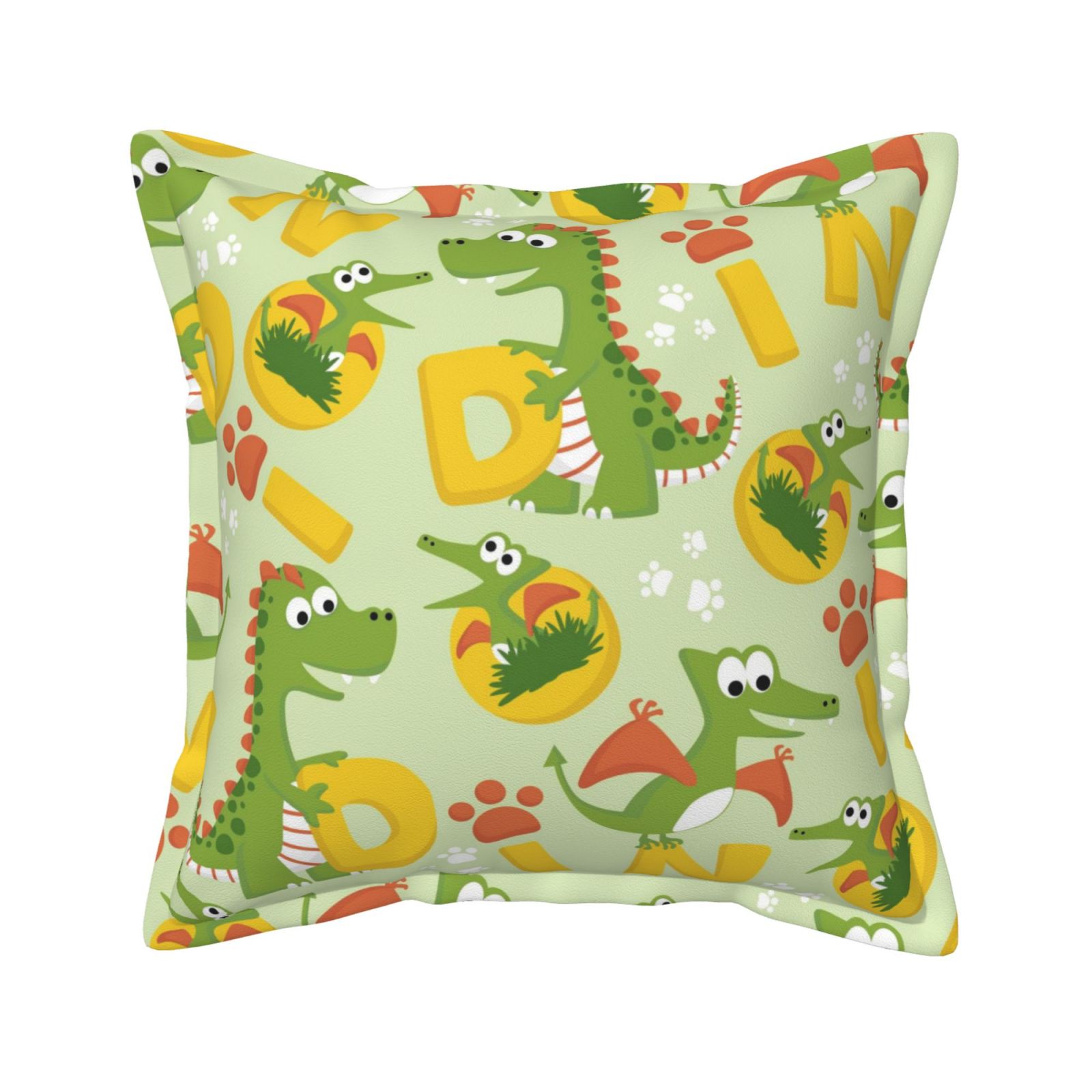Bingfone Decorative Pillow Covers 16"X16" Cartoon Dinosaurs Couch ...