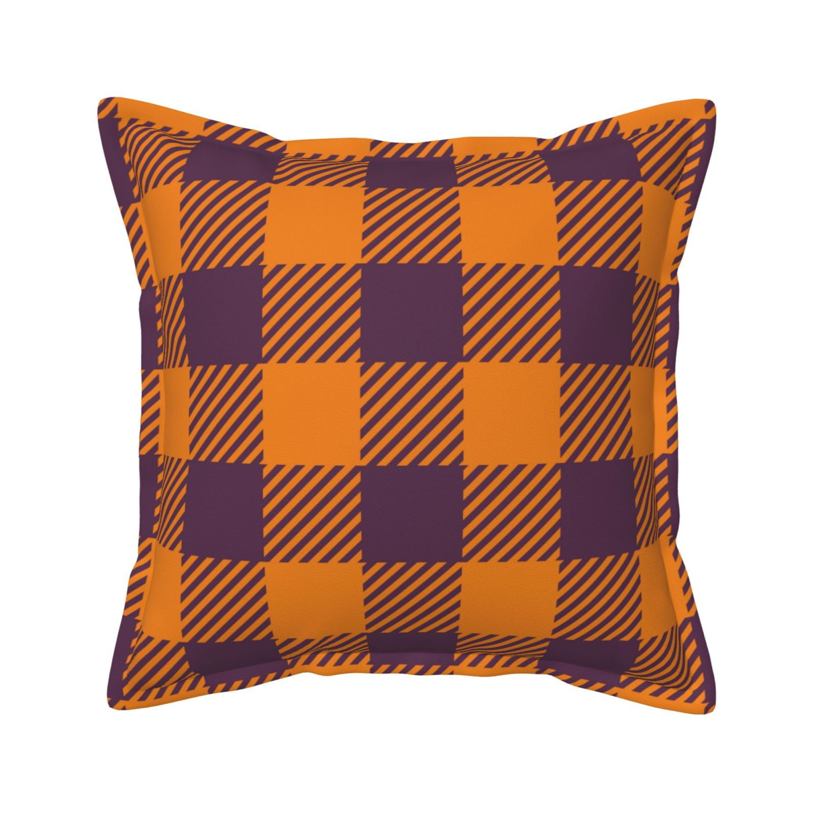 Bingfone Decorative Pillow Covers 16"X16" Fall Buffalo Plaid Couch Pillow Cases Modern Farmhouse ...