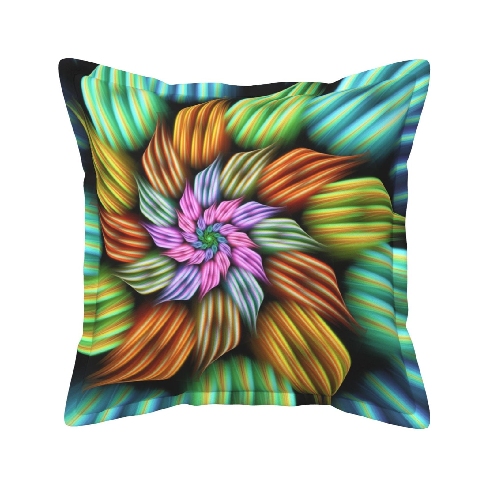 Bingfone Decorative Pillow Covers 16"X16" Hippie Style Couch Pillow ...