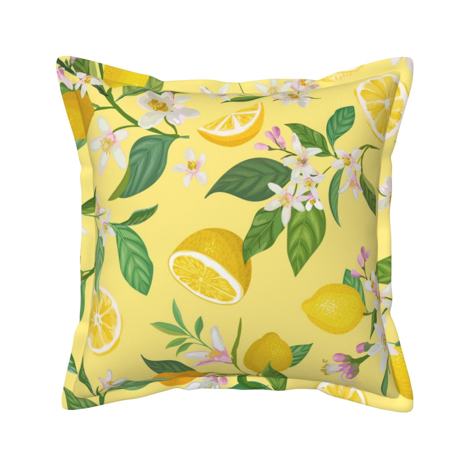 Bingfone Decorative Pillow Covers 16"X16" Lemon Couch Pillow Cases ...