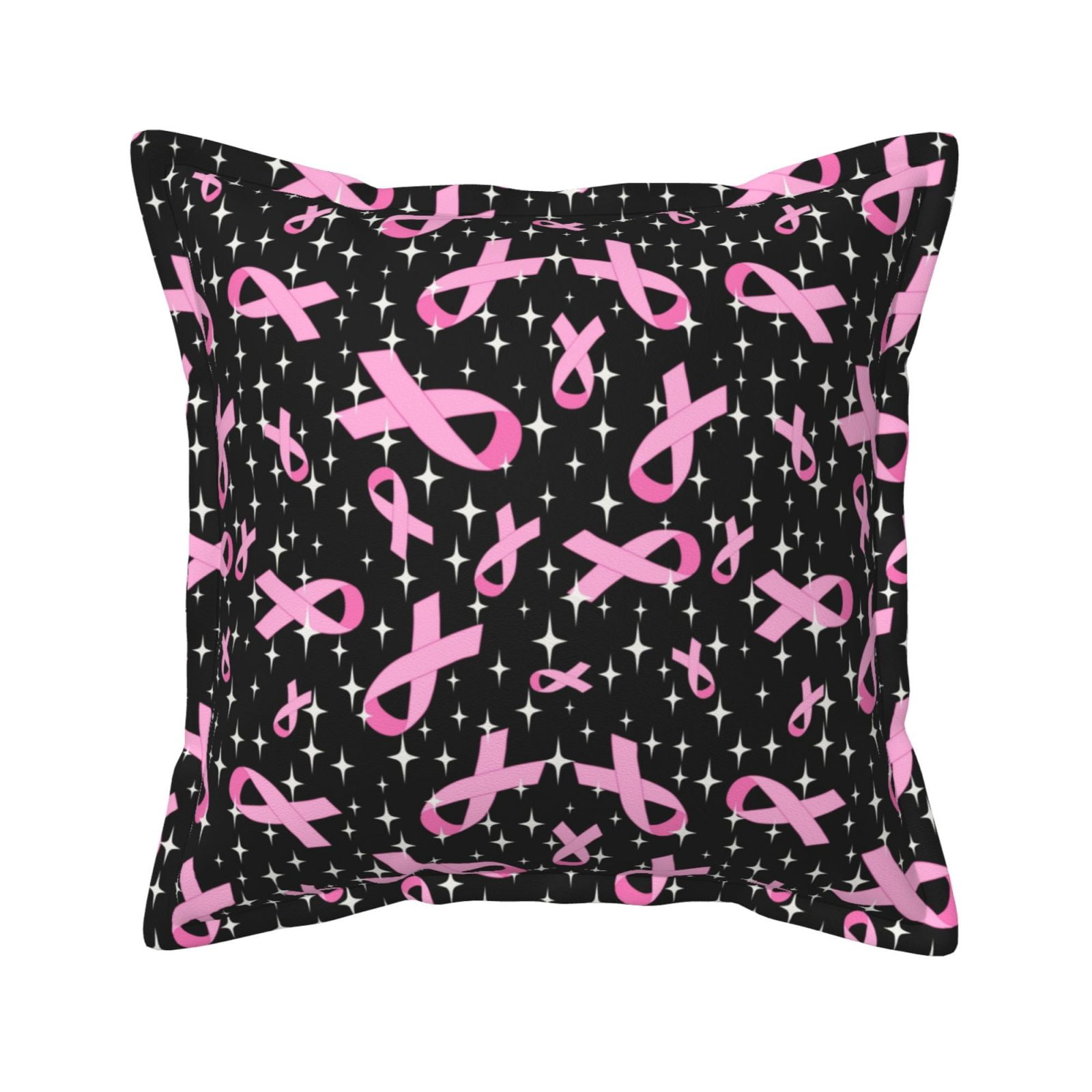 Bingfone Decorative Pillow Covers 18"X18" Breast Cancer Awareness (2 ...