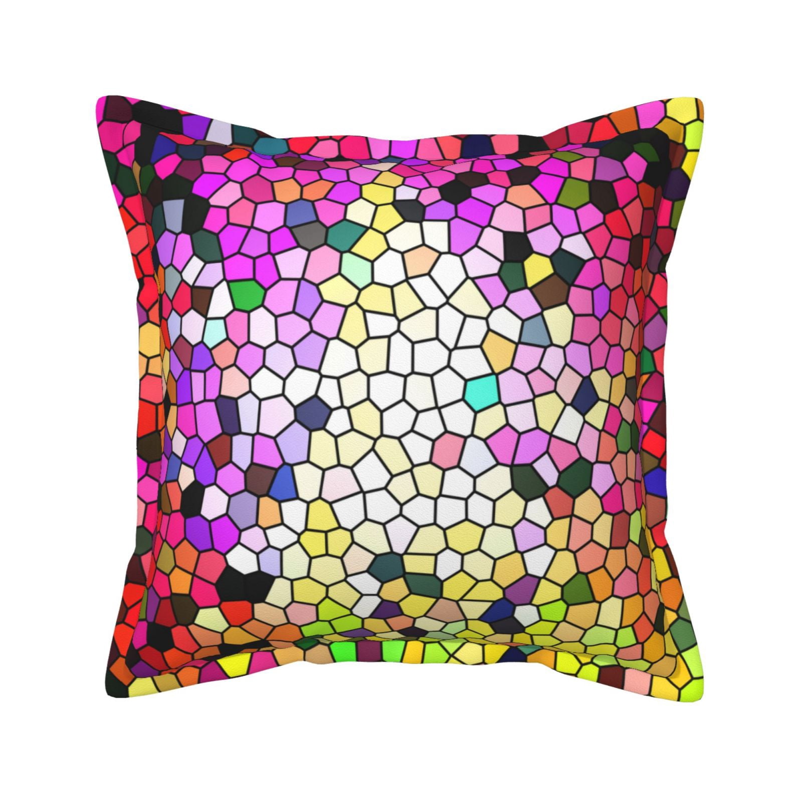 Bingfone Decorative Pillow Covers 18"X18" Colorful Tie Dye Stained ...