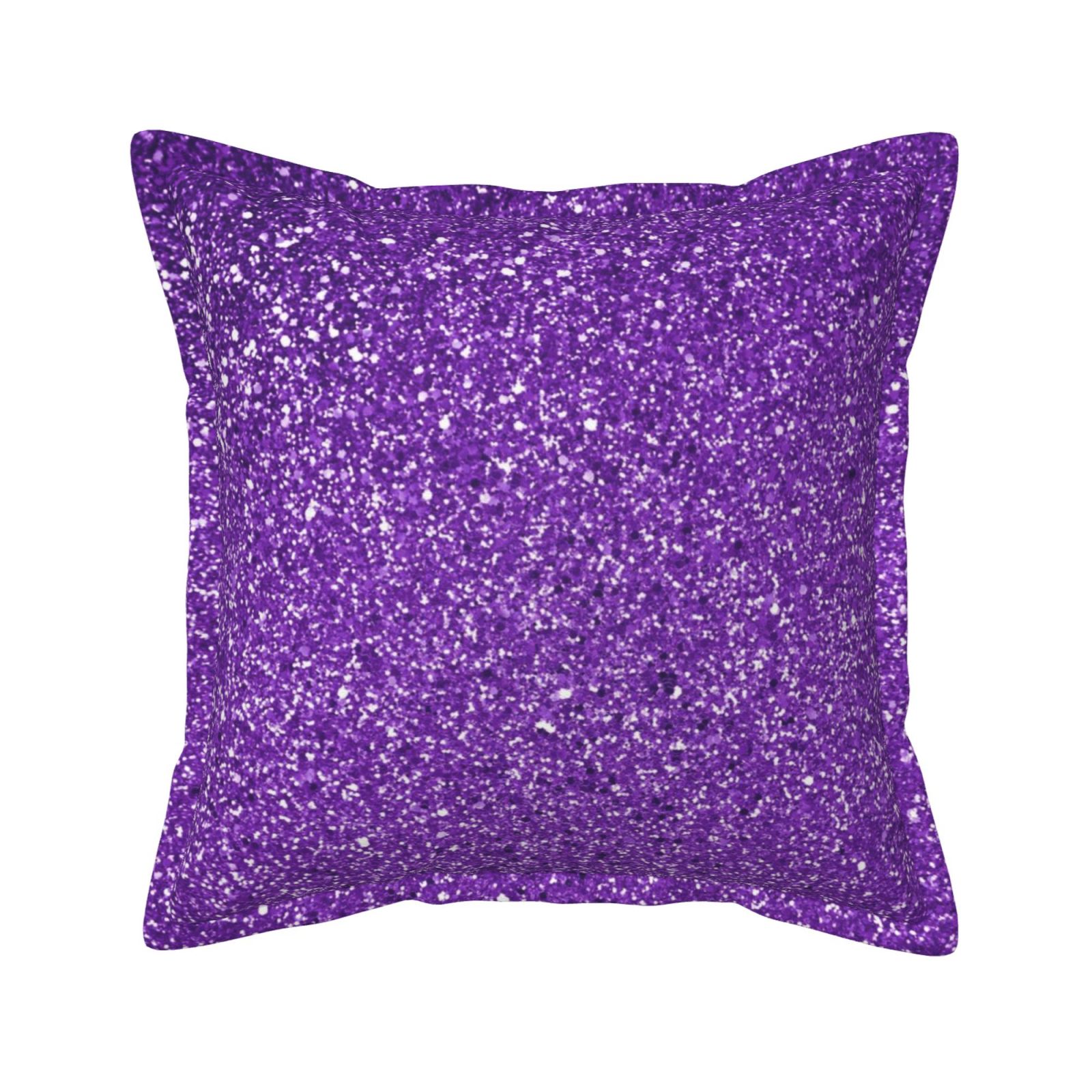 Bingfone Decorative Pillow Covers 18"X18" Glitter Purple Couch Pillow ...