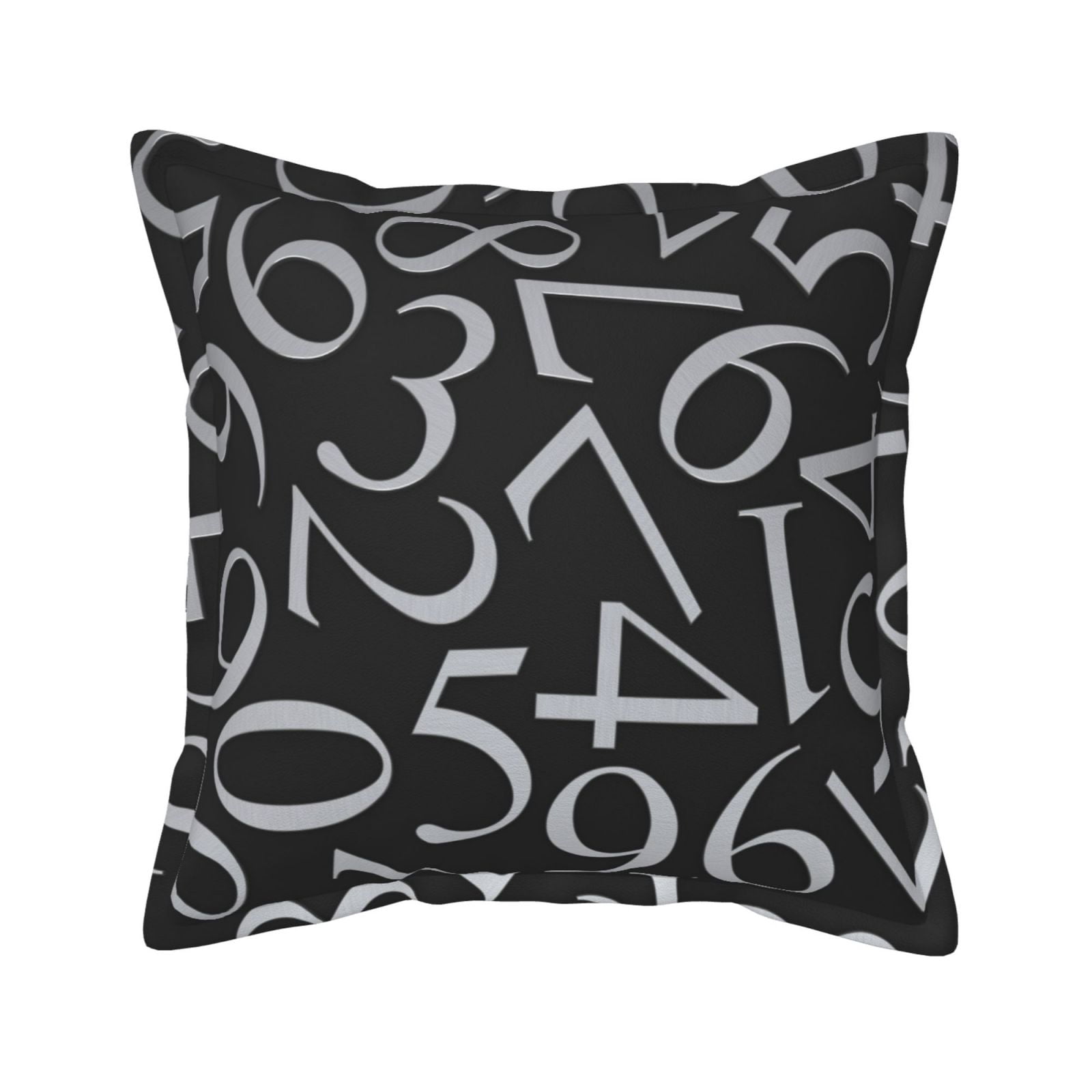 Bingfone Decorative Pillow Covers 18"X18" Numbers Couch Pillow Cases ...