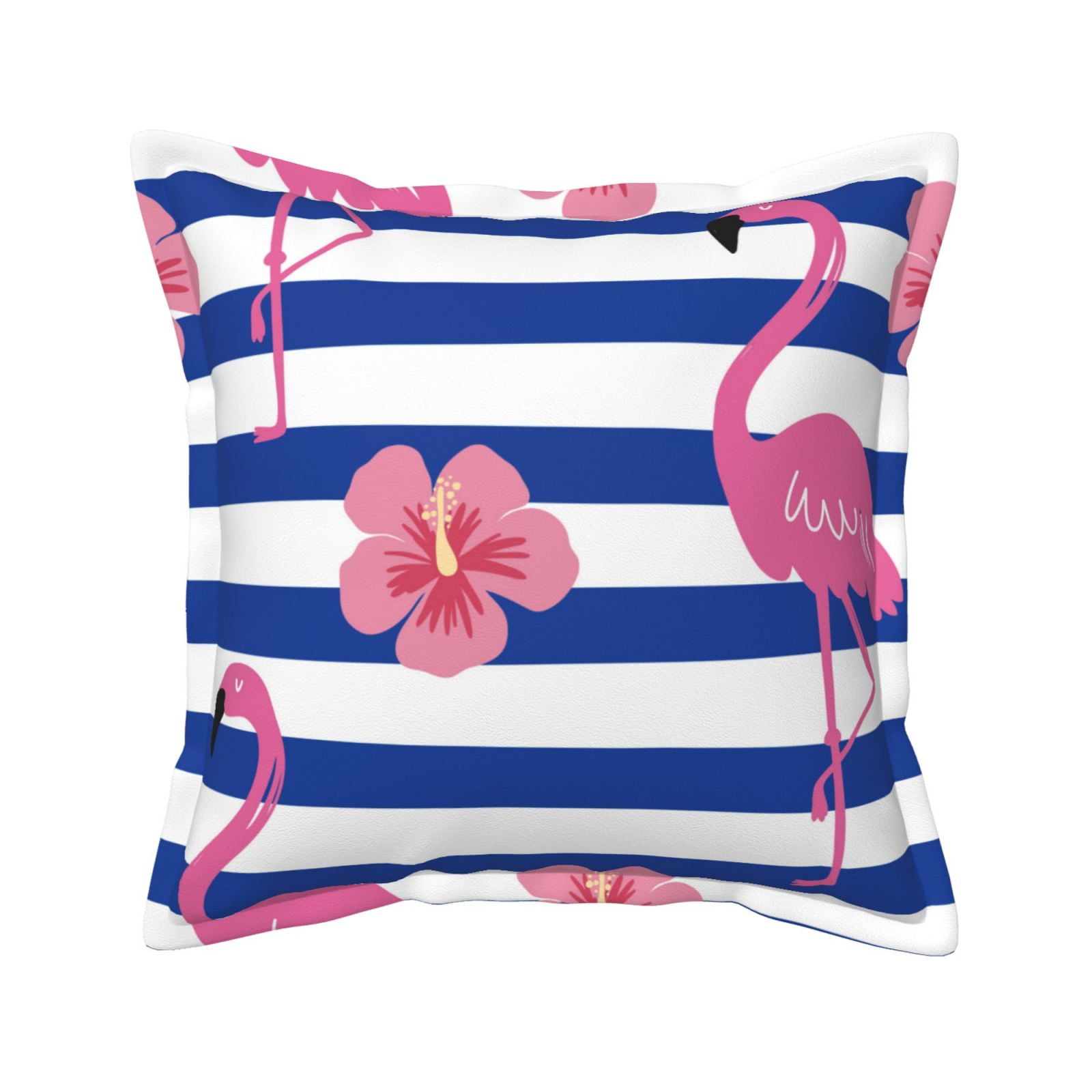 Bingfone Decorative Pillow Covers 18"X18" Pink Flamingo Couch Pillow ...