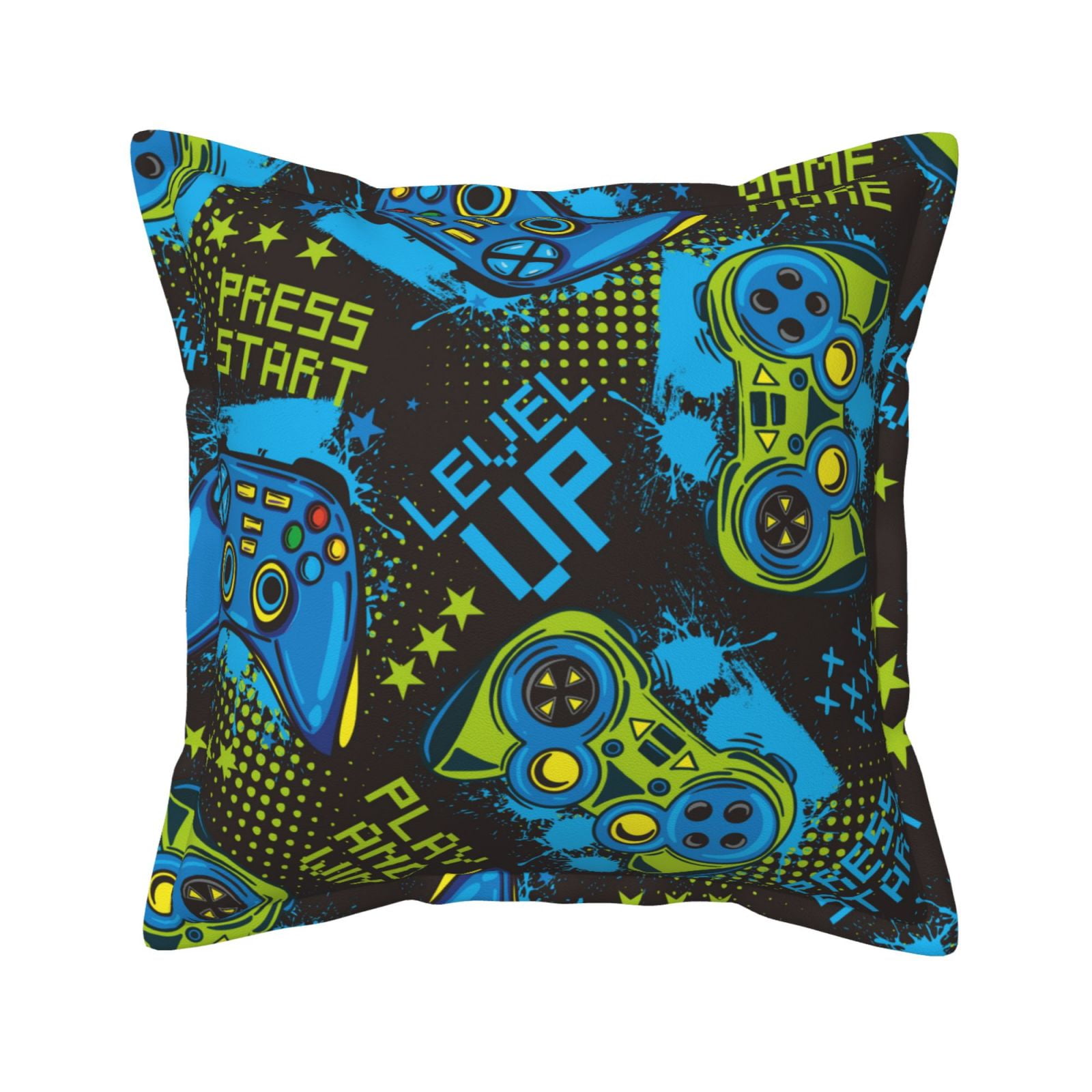 Bingfone Decorative Pillow Covers 18"X18" Play Game Couch Pillow Cases ...