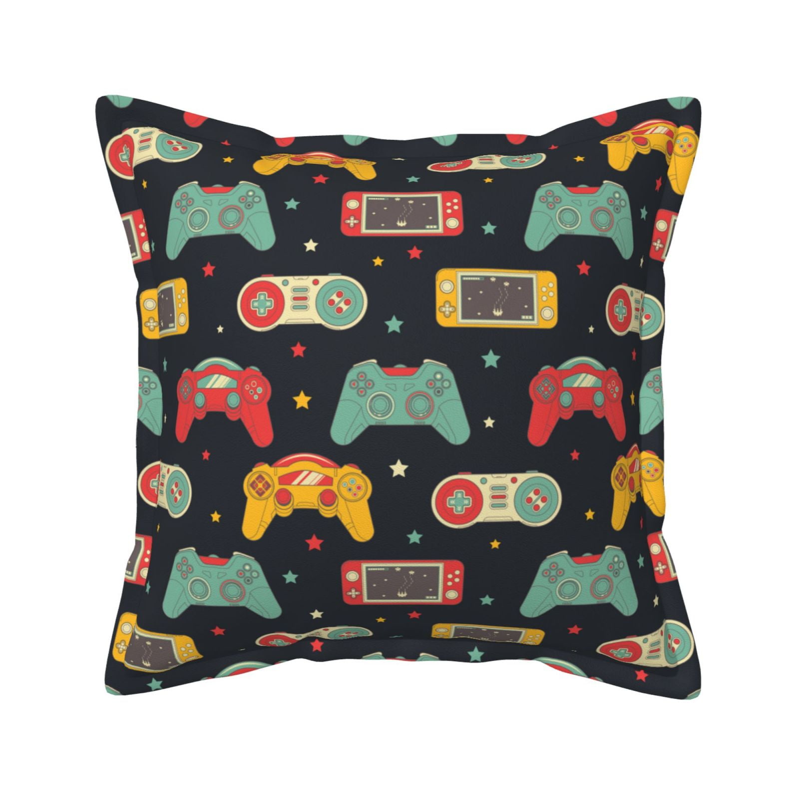 Bingfone Decorative Pillow Covers 18"X18" Retro Video Game Couch Pillow ...