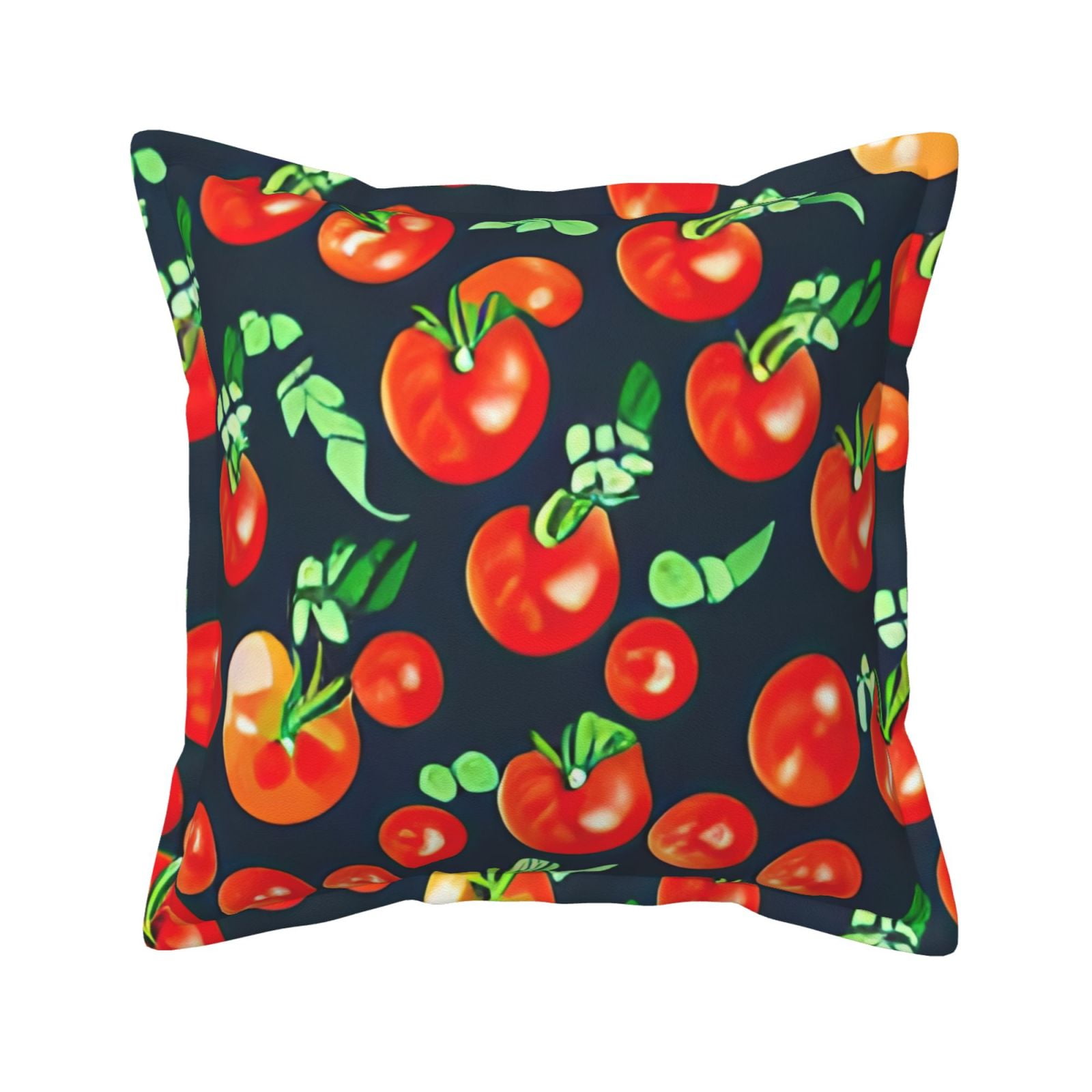 Bingfone Decorative Pillow Covers 18"X18" Tomatoes Couch Pillow Cases Modern Farmhouse Covers ...
