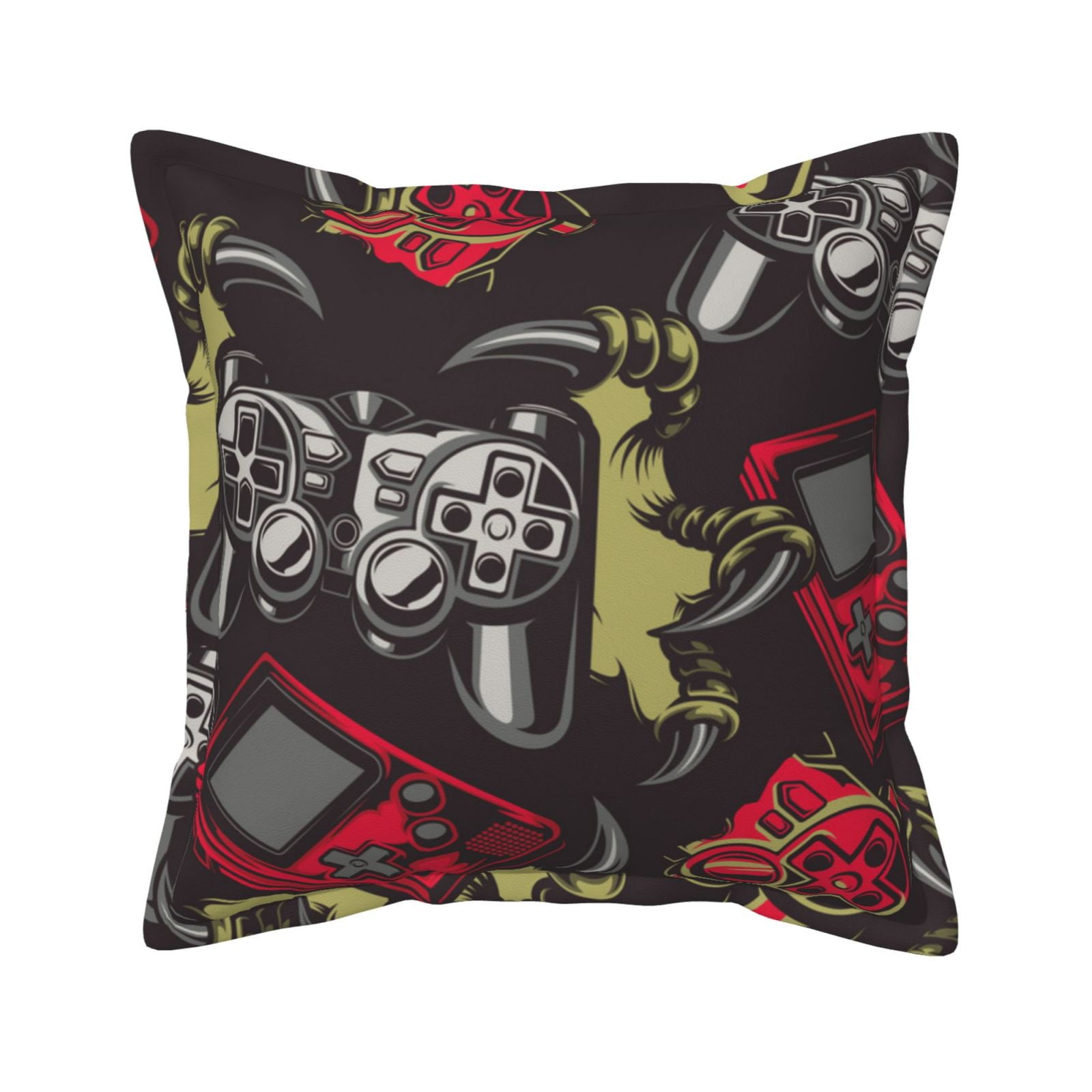 Bingfone Decorative Pillow Covers 18"X18" Vintage Gaming Couch Pillow ...