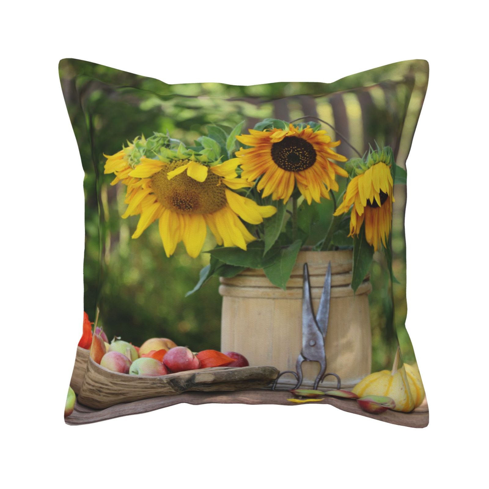 Bingfone Decorative Pillow Covers 18"X18" Vintage Wooden Bucket Couch ...