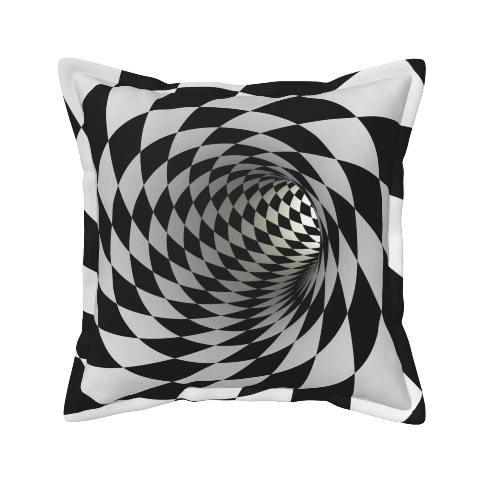 Bingfone Decorative Pillow Covers 20"X20" 3d Vortex Illusion Couch ...