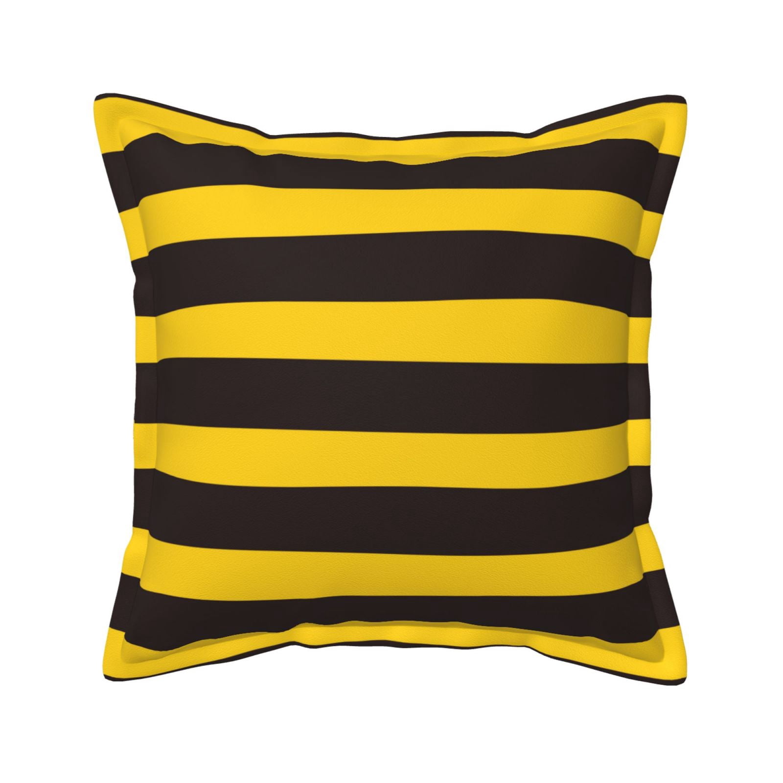 Bingfone Decorative Pillow Covers 20"X20" Bee Stripe Couch Pillow Cases ...