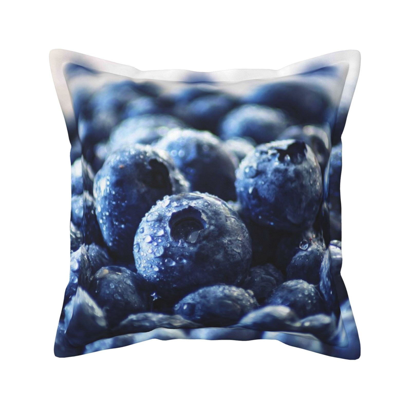 Bingfone Decorative Pillow Covers 20"X20" Blueberry Couch Pillow Cases ...
