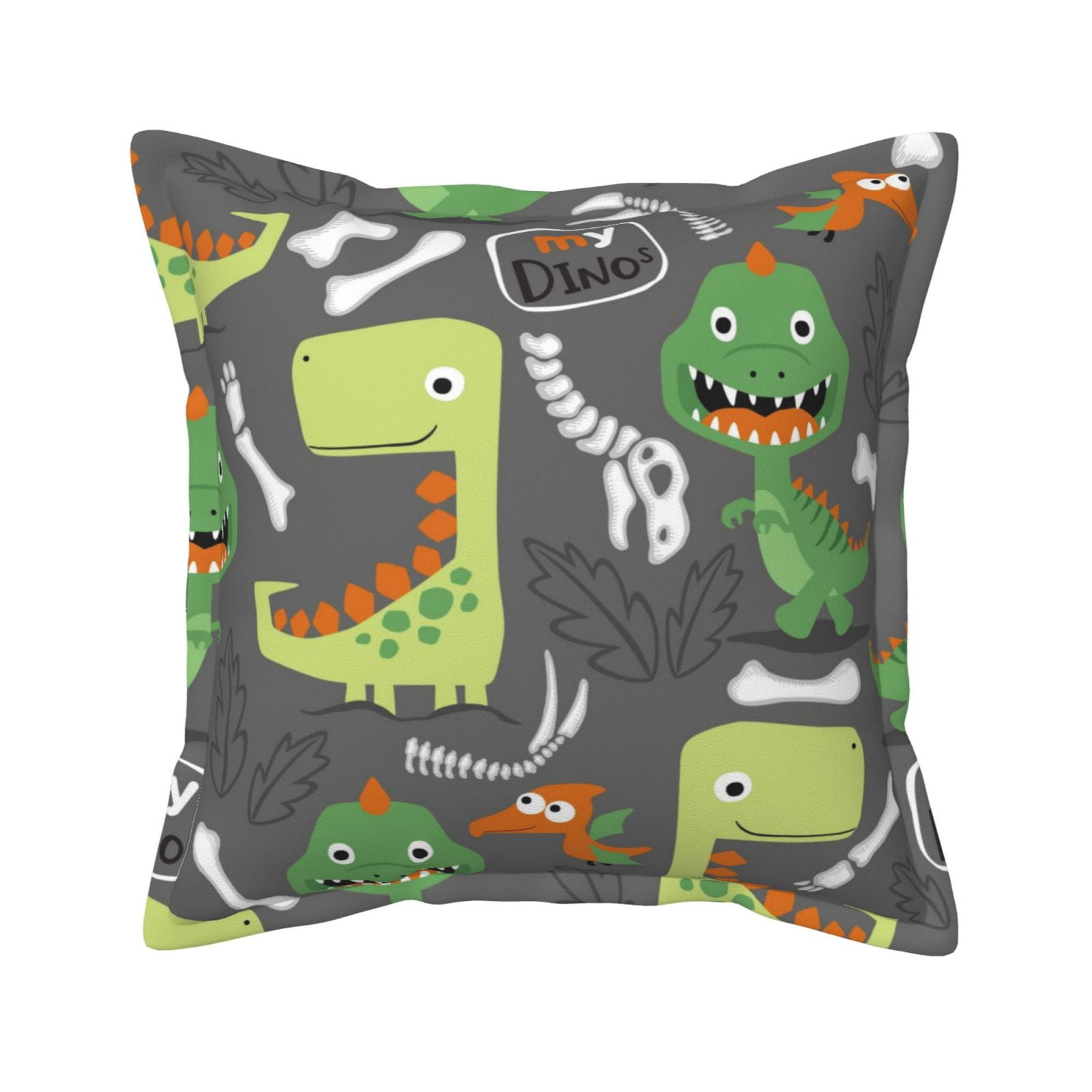 Bingfone Decorative Pillow Covers 20"X20" Cartoon Dinosaurs Couch ...