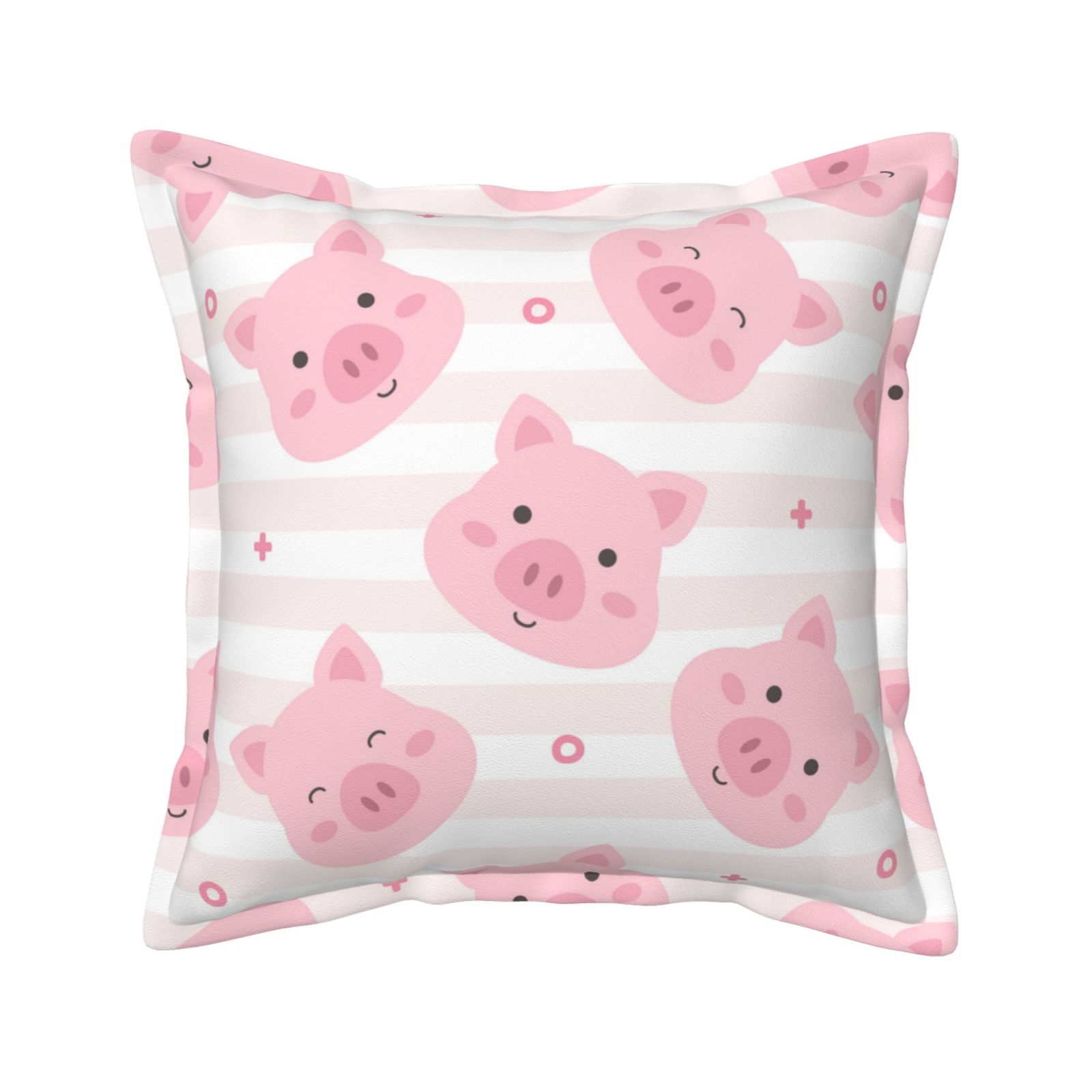 Bingfone Decorative Pillow Covers 20"X20" Cartoon Pig Couch Pillow ...
