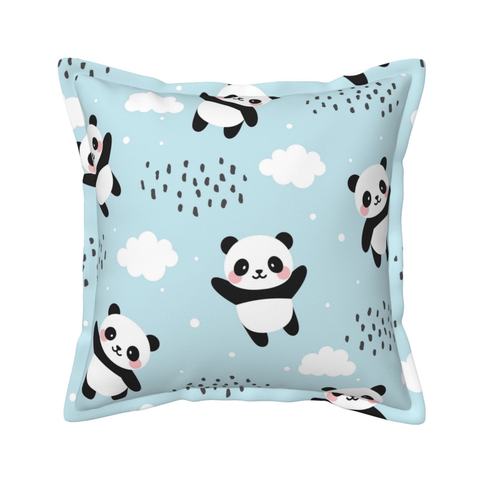 Bingfone Decorative Pillow Covers 20"X20" Cute Panda Bear Couch Pillow ...