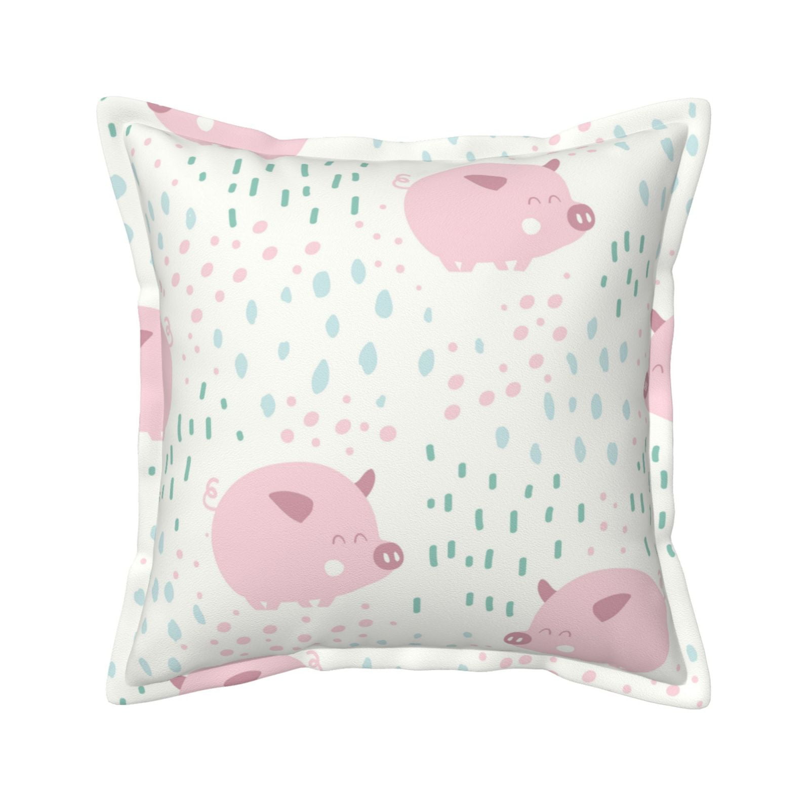 Bingfone Decorative Pillow Covers 20"X20" Cute Pigs Couch Pillow Cases ...