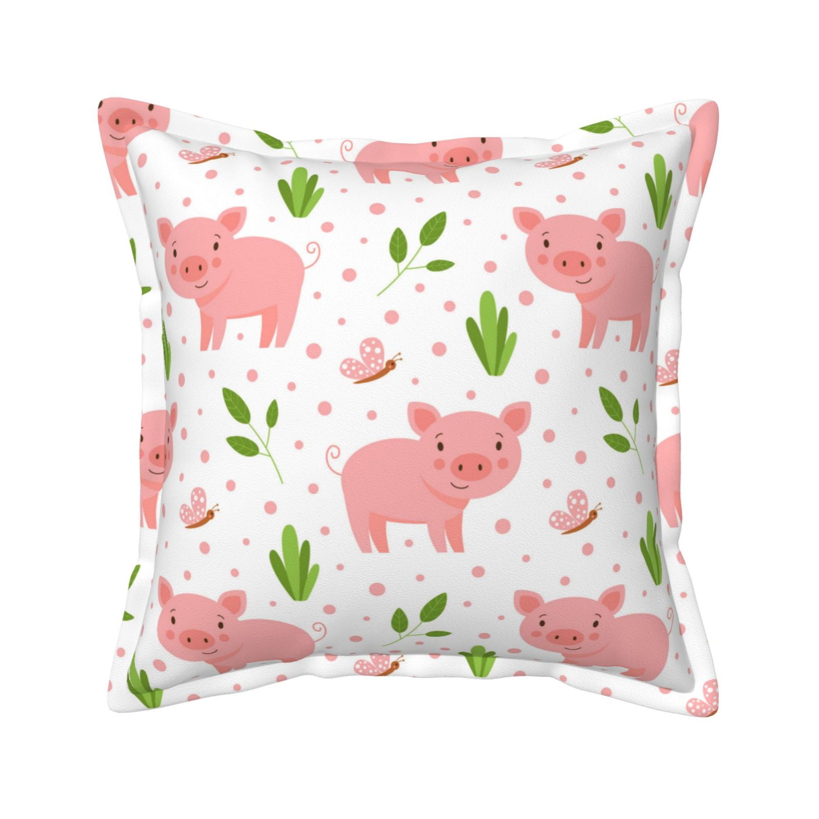 Bingfone Decorative Pillow Covers 20"X20" Funny Little Pigs Couch ...