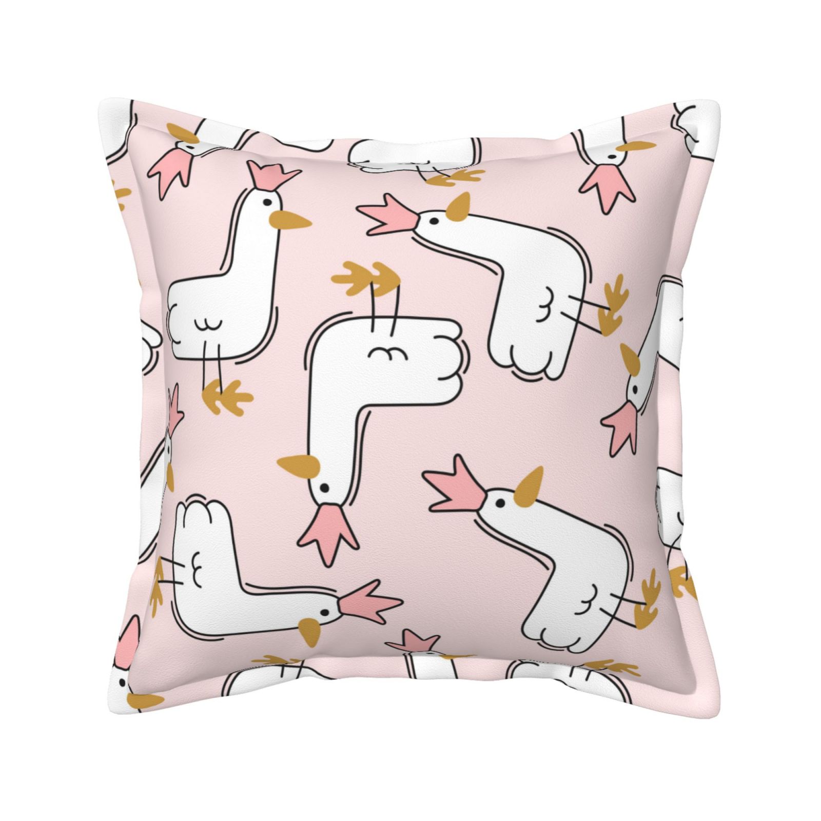 Bingfone Decorative Pillow Covers 20"X20" Goose Queen Couch Pillow ...