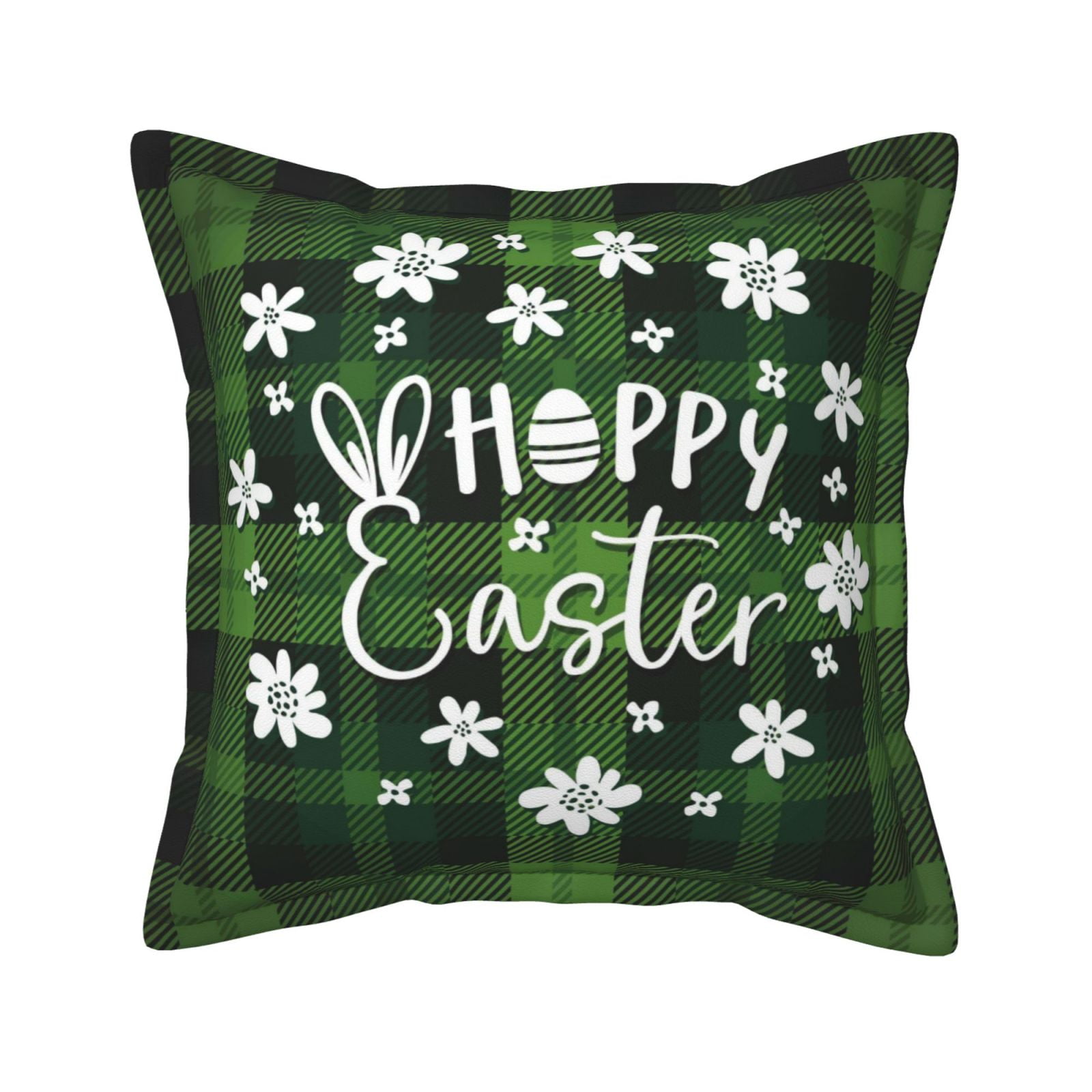Bingfone Decorative Pillow Covers 20"X20" Happy Easter Couch Pillow ...