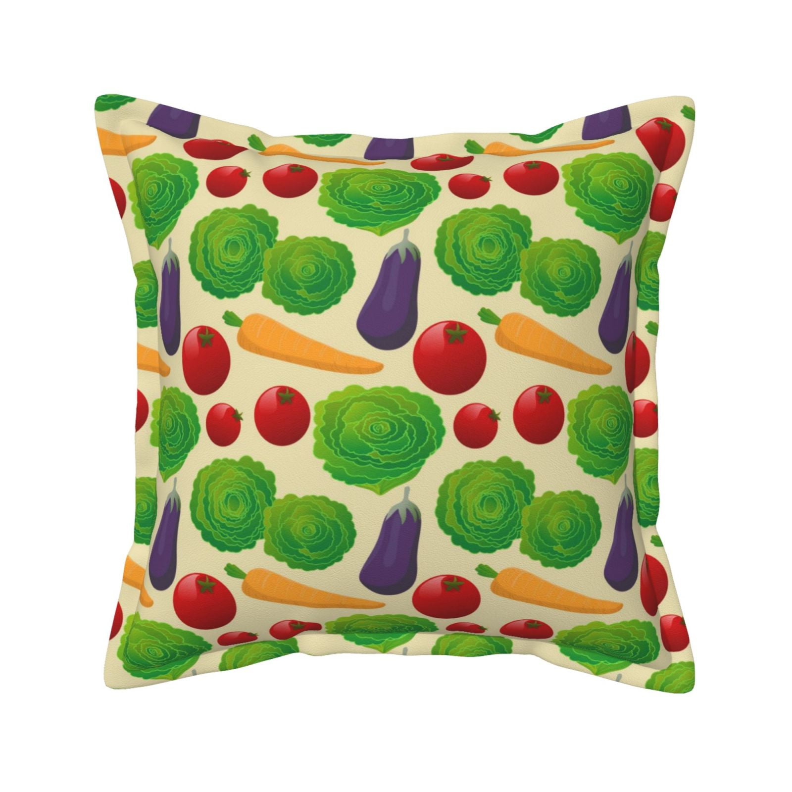 Bingfone Decorative Pillow Covers 20"X20" Vegetable Couch Pillow Cases ...