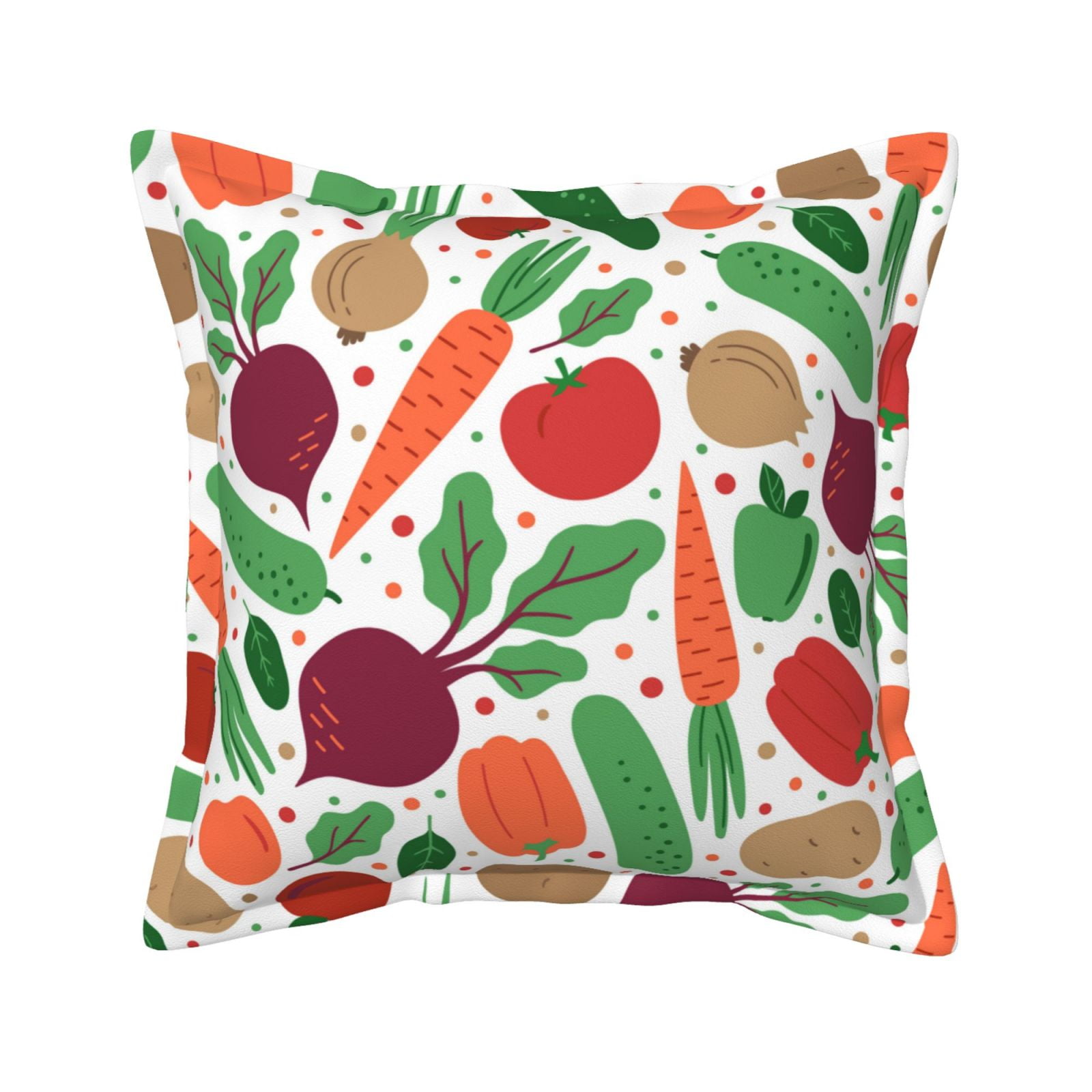 Bingfone Decorative Pillow Covers 20"X20" Vegetables Couch Pillow Cases ...