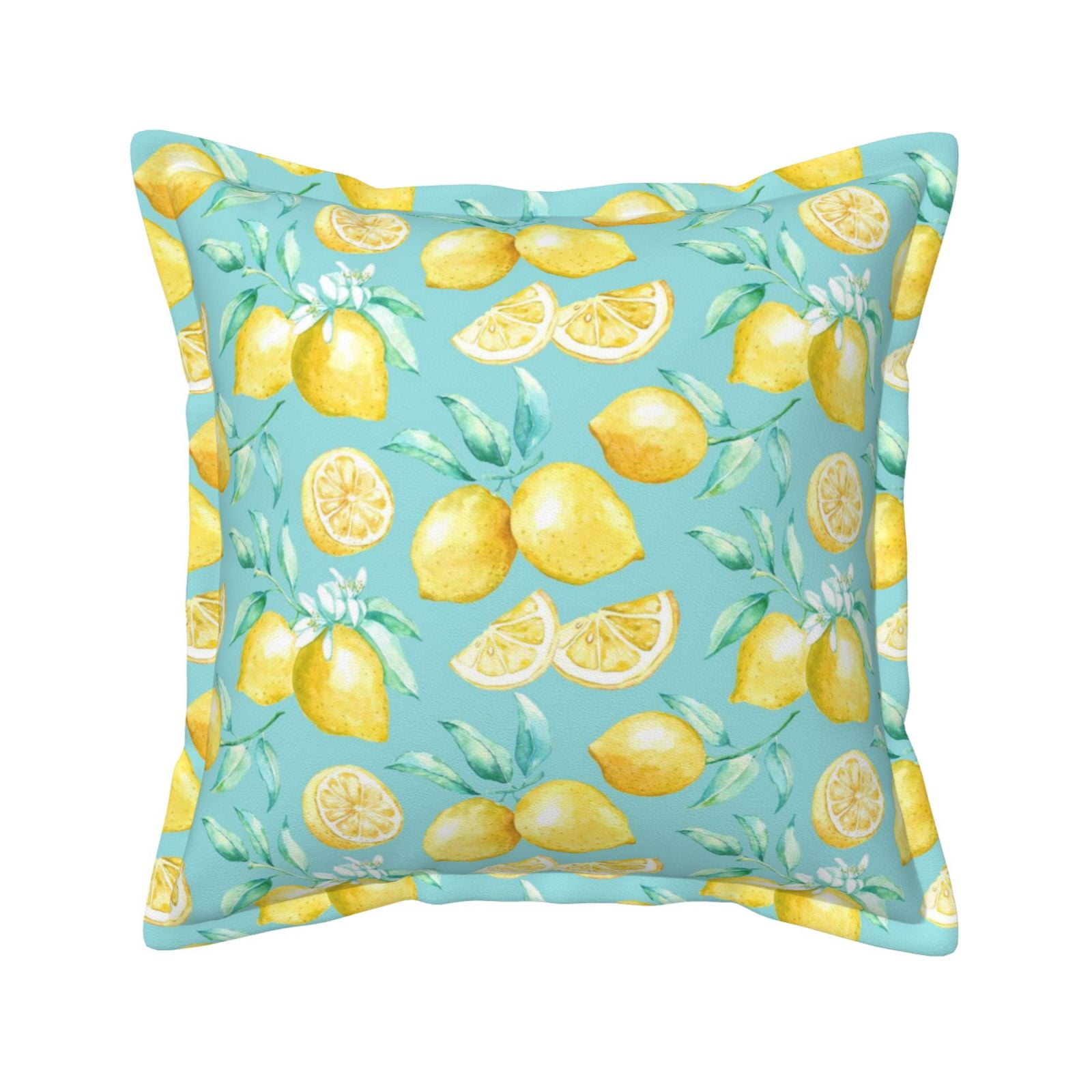 Bingfone Decorative Pillow Covers 20"X20" Yellow Lemon Couch Pillow ...