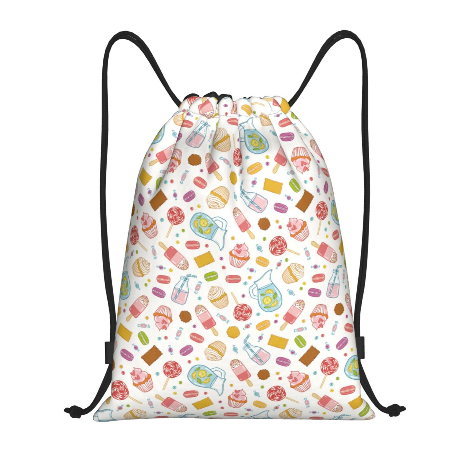 Bingfone Dessert Drawstrings Backpacks Bags for Men Women Gym ...