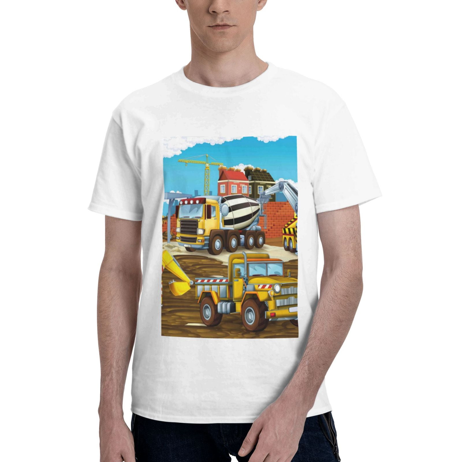 Bingfone Different Construction Site Vehicles Men'S Loose Fit Short ...