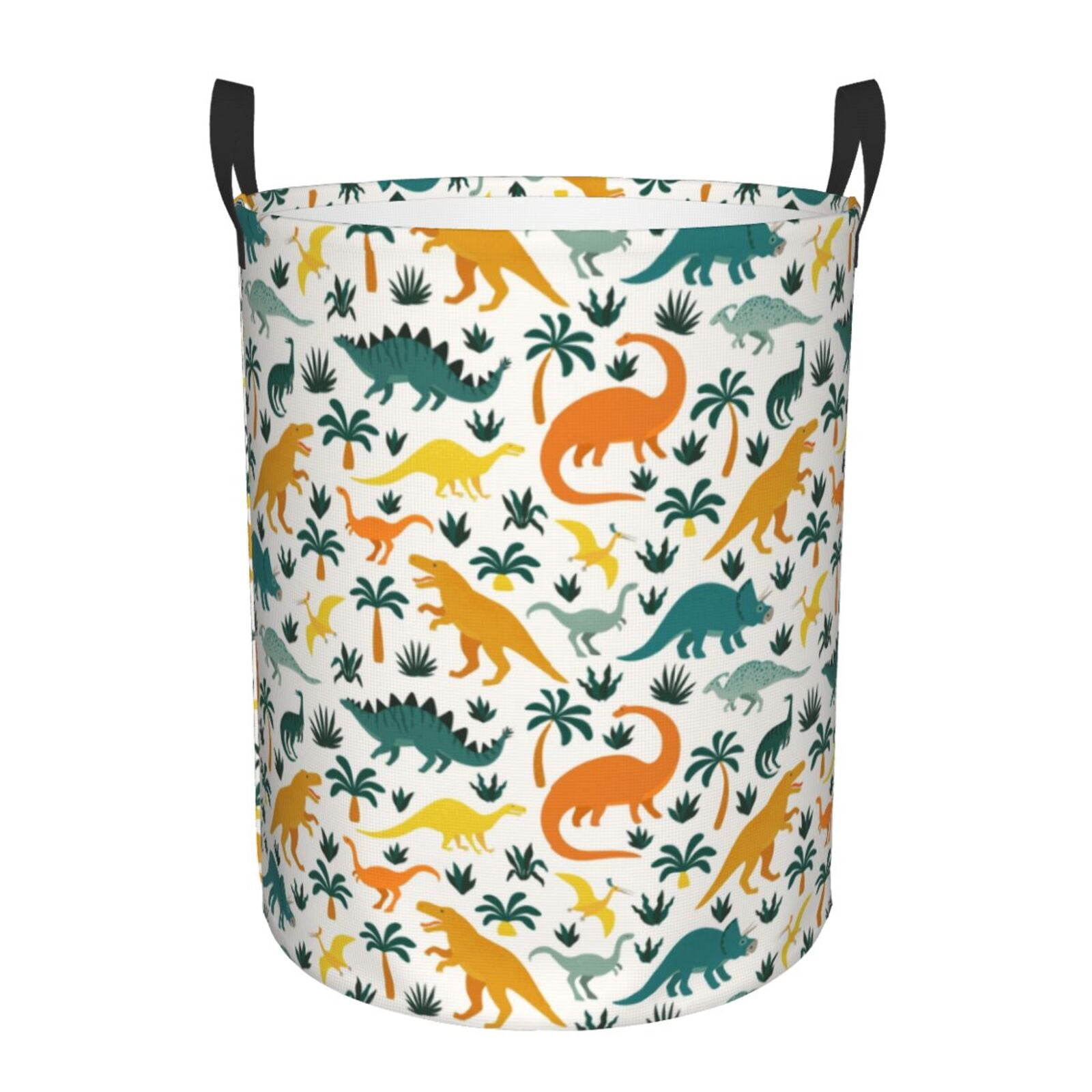 Bingfone Dinosaurs and Tropical Leaves Waterproof Foldable Laundry ...