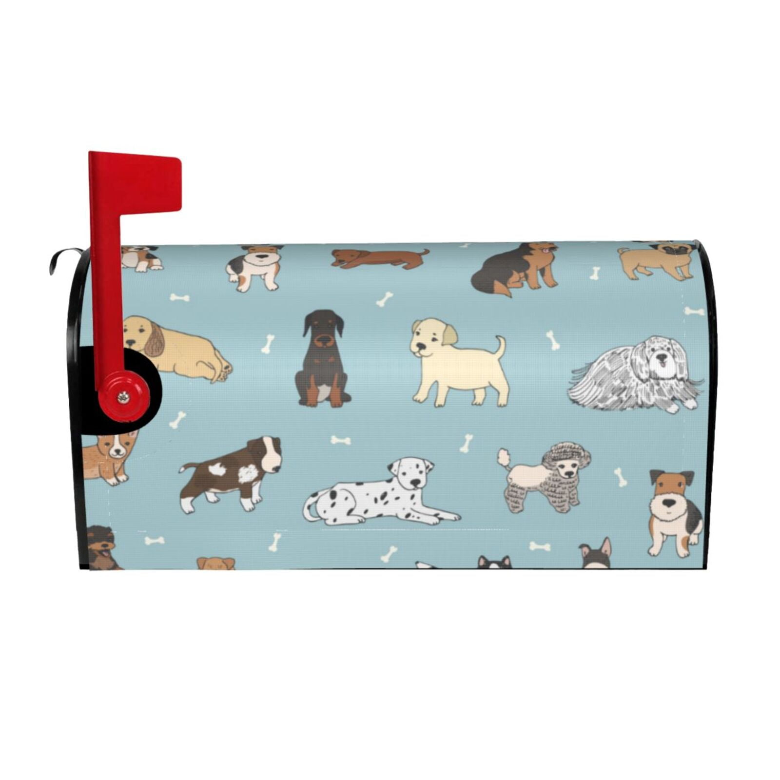 Bingfone Dog Pets Magnetic Mailbox Cover Standard Size for Garden Yard ...