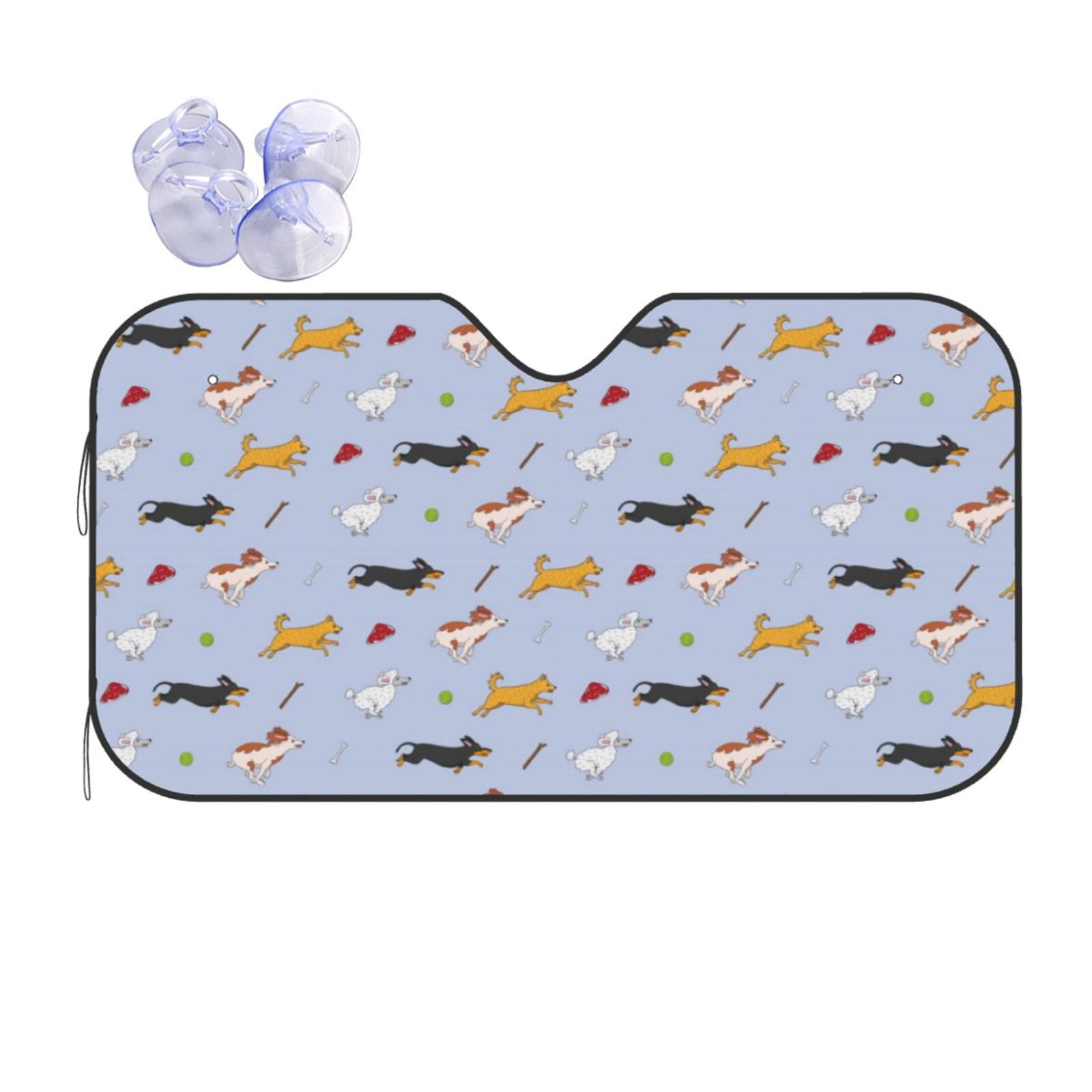 Bingfone Dogs Are Running Car Windshield Sun Shade Protector Keep Your ...