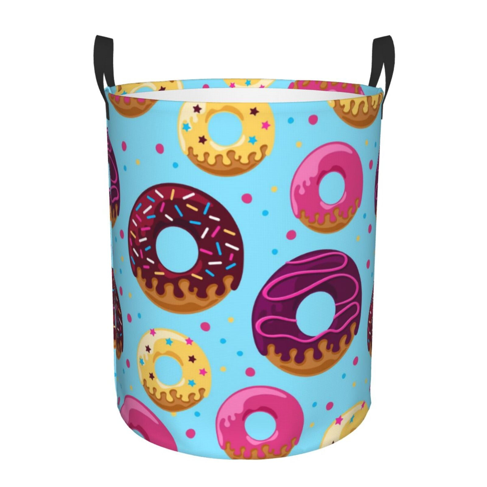 Bingfone Donuts Waterproof Foldable Laundry Hamper Bucket With Handles ...