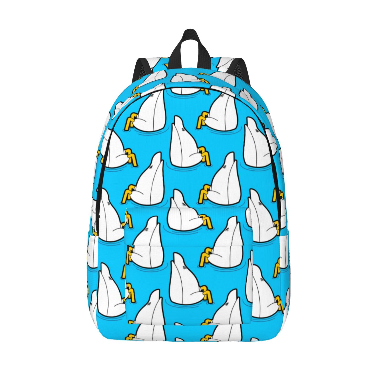 Bingfone Duck Dives Print Canvas College Laptop Backpack, Large ...