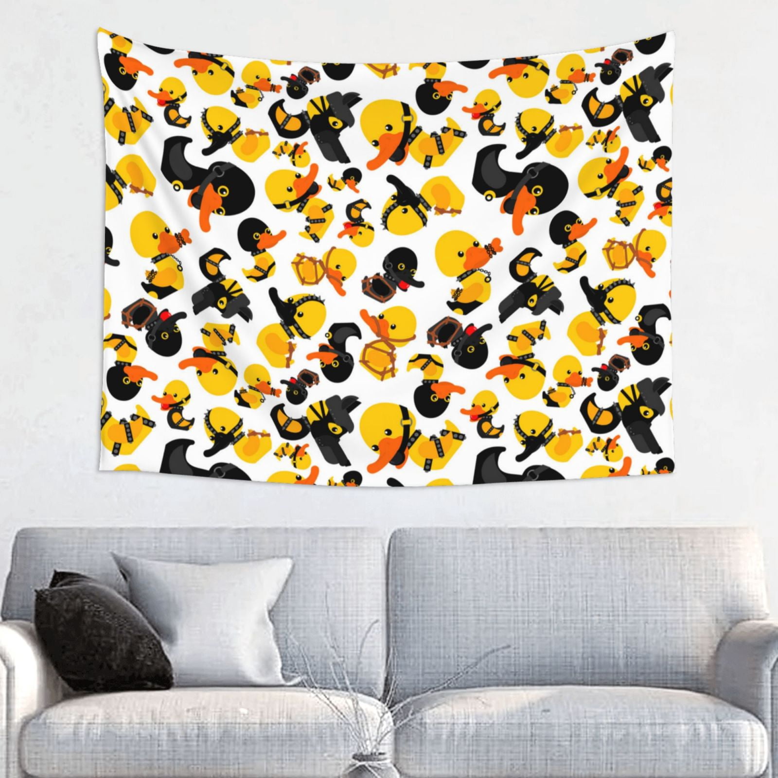 Bingfone Duck In Black Suit1 Tapestry Wall Hanging Decor for Living ...