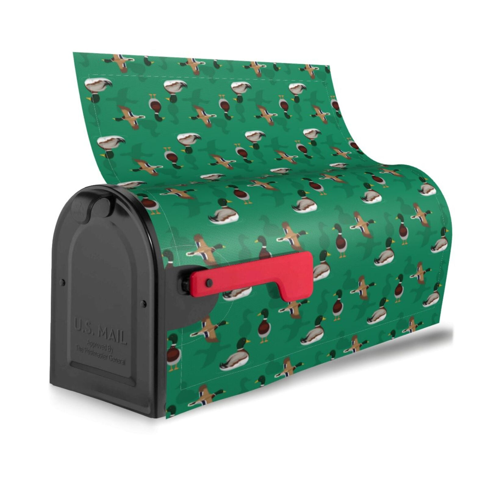 Bingfone Duck Mallard Flying Pose Magnetic Mailbox Cover Standard Size ...