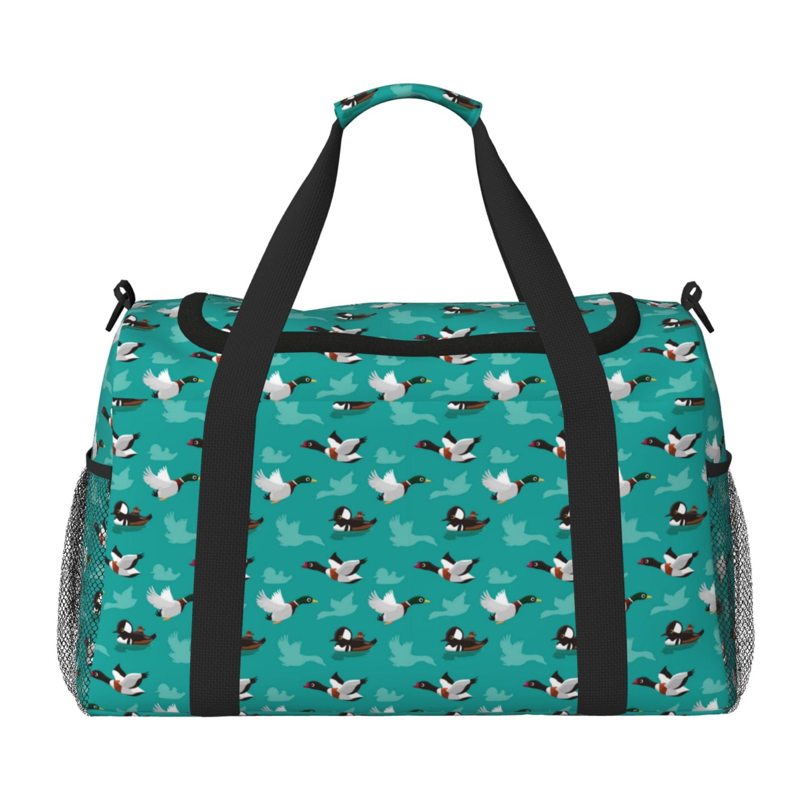 Bingfone Ducks A Print Travel Duffel Tote Bag,Waterproof Shoulder ...